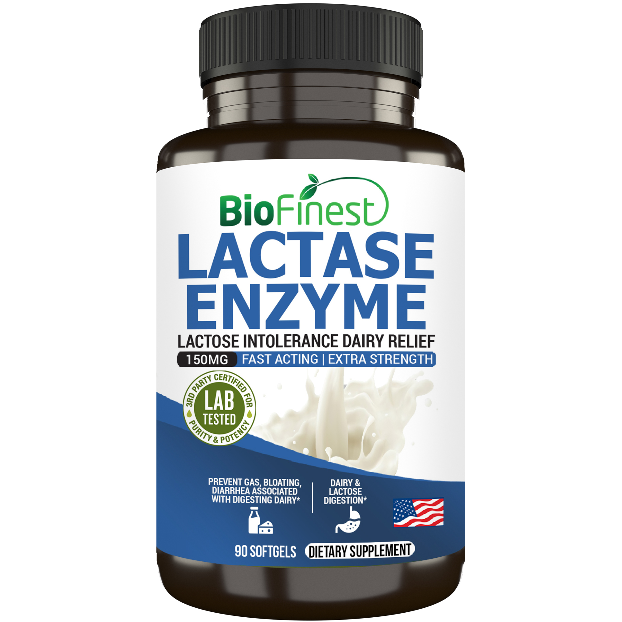 Lactase Enzyme Supplement Lactose Intolerance Dairy Digestion | NTUC ...