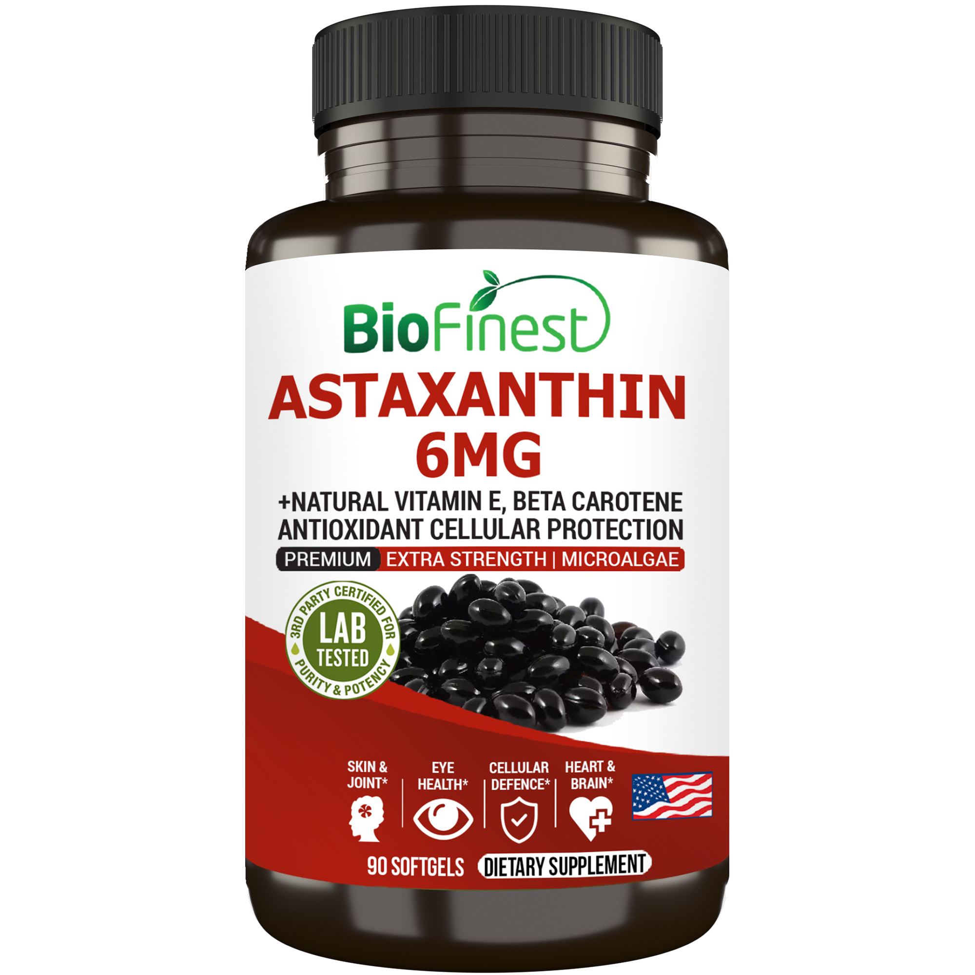 Astaxanthin 6mg Supplement Antioxidant Skin Hair Anti-Aging | NTUC ...