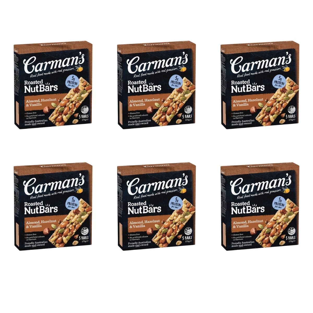 Carmans Almond, Hazelnut & Vanilla (Bundle of 6) | NTUC FairPrice