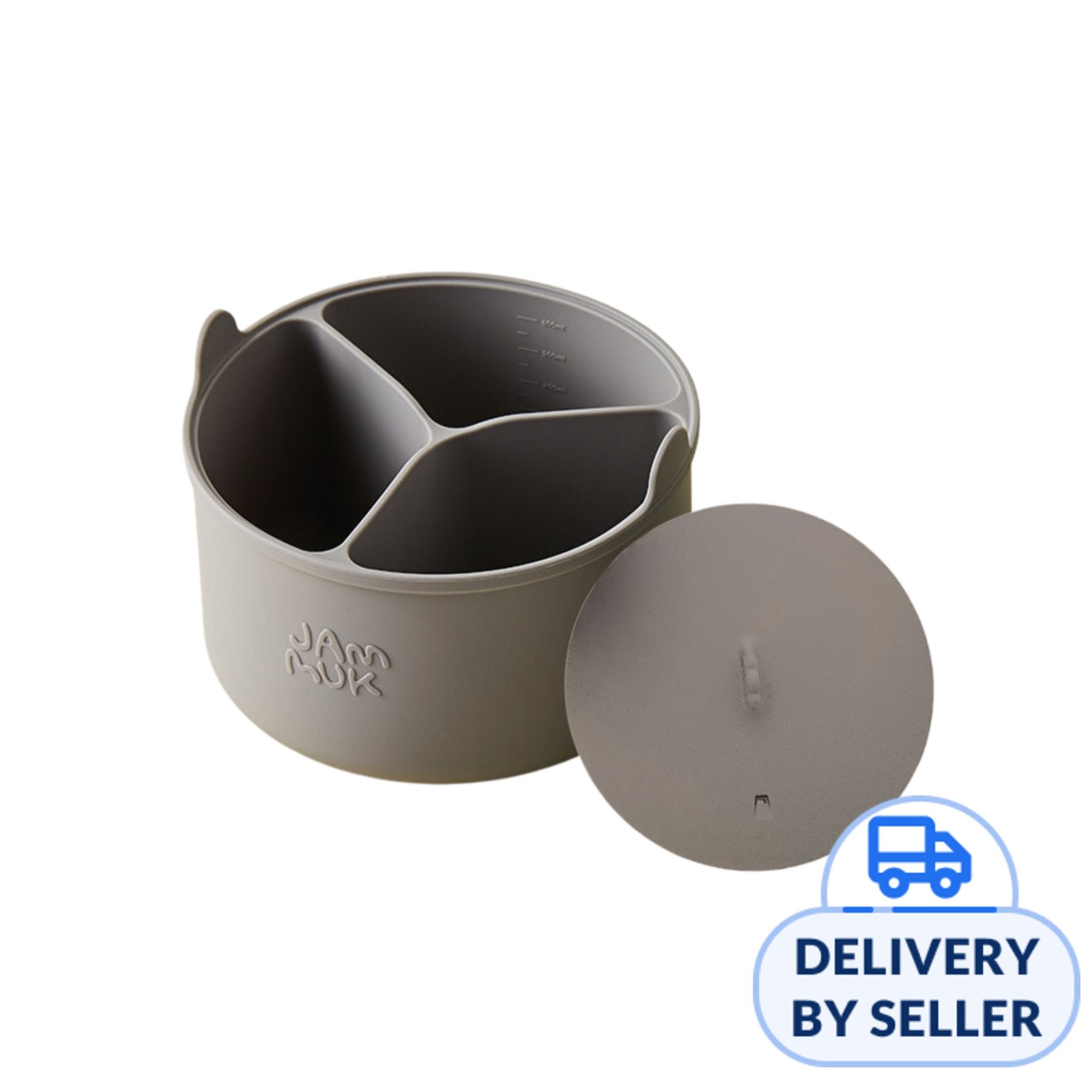 JAMMUK - Silicone Rice Cooker Divider with Lid - Warm Grey | NTUC FairPrice