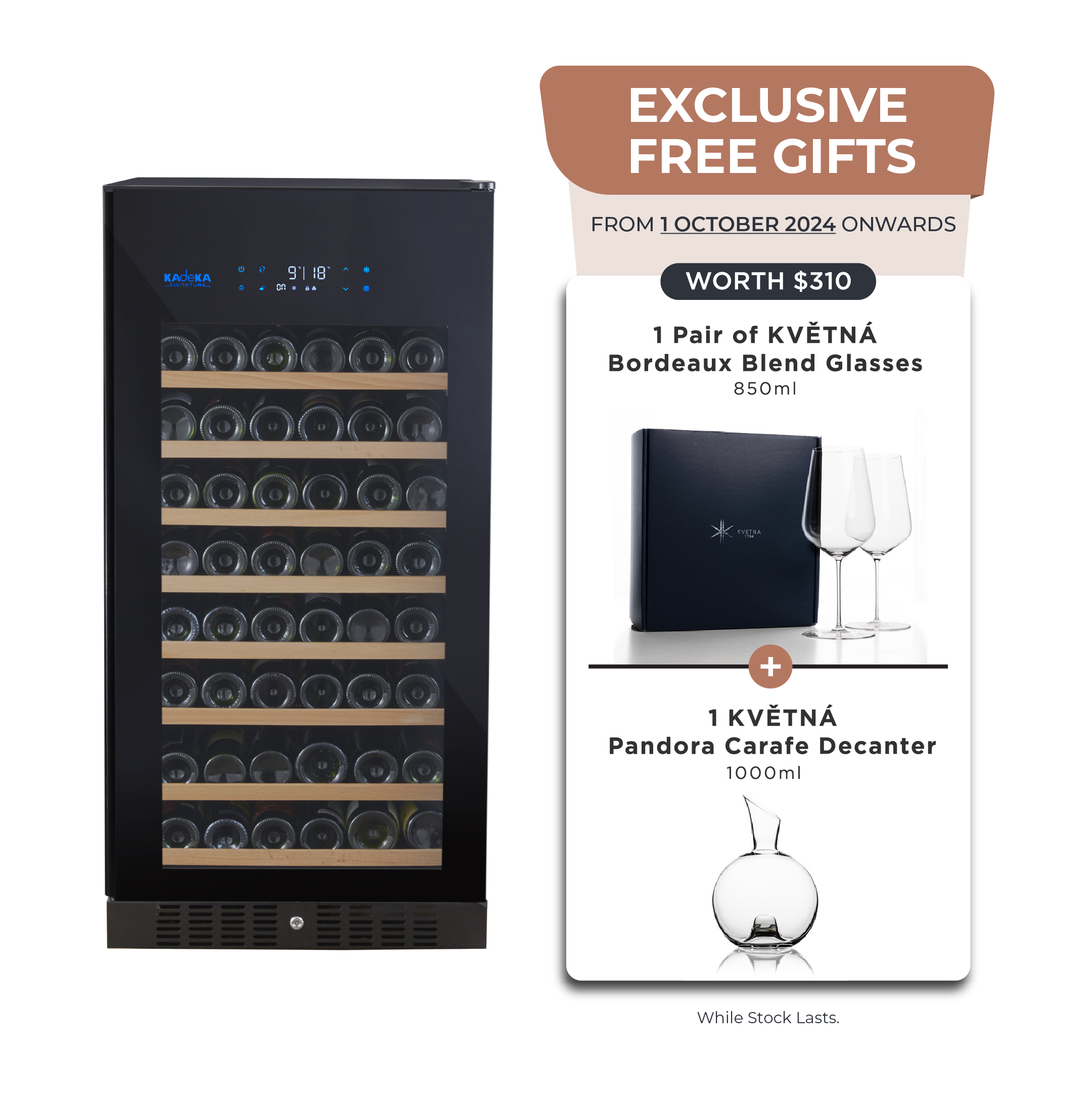 KADEKA KS106TR Signature Series 106 Bottles Wine Chiller-Righ | NTUC ...