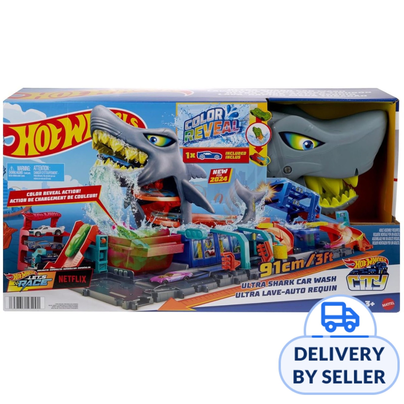 Hot Wheels Ultra Shark Car Wash Playset | NTUC FairPrice