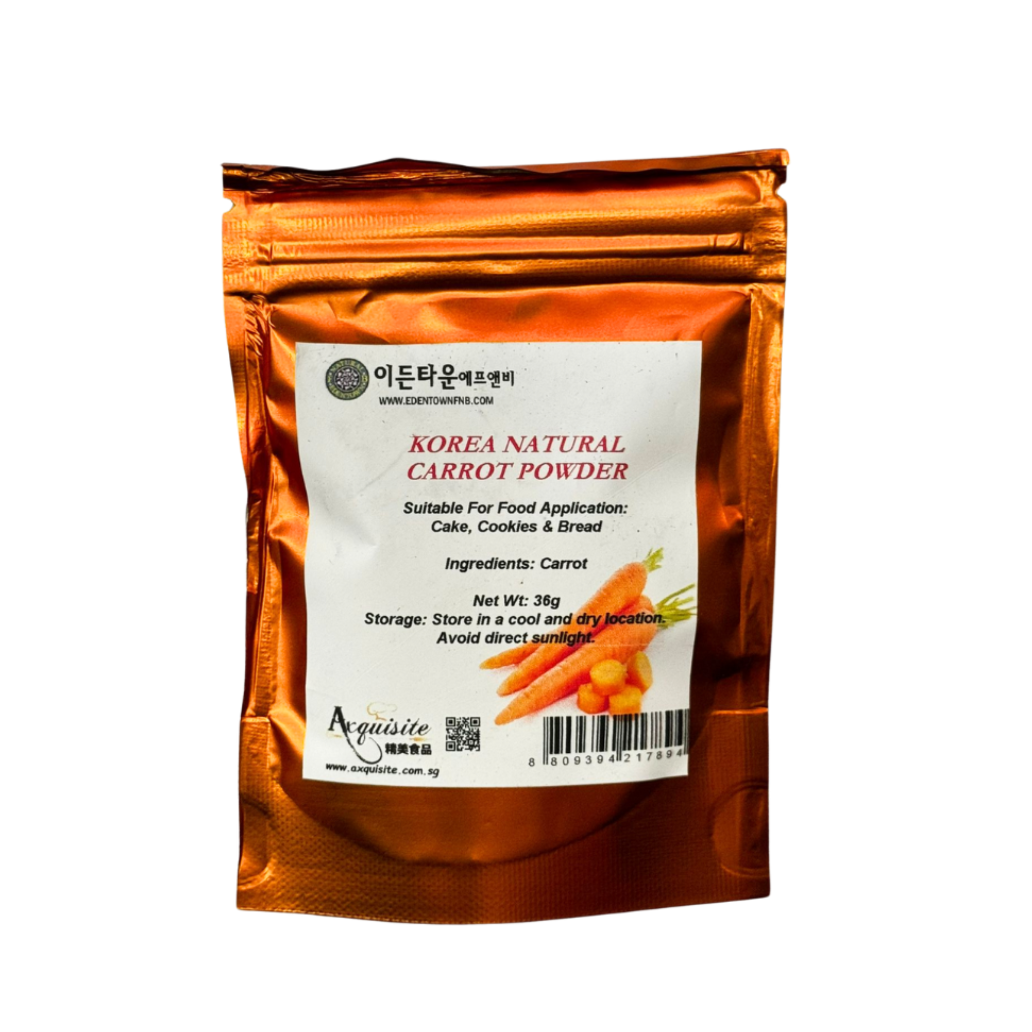Edentown Korea Natural Powder - Carrot | NTUC FairPrice