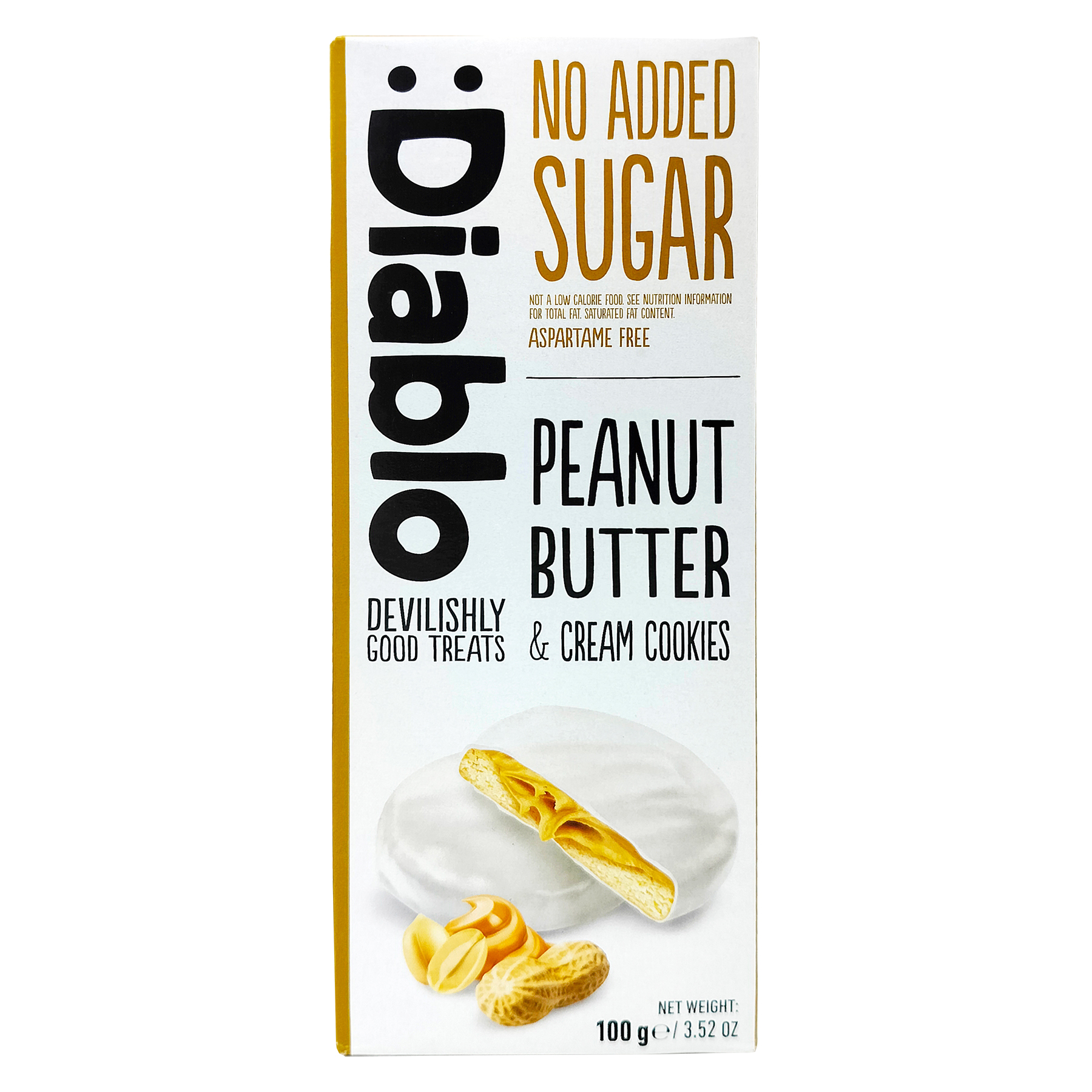 Diablo No Added Sugar Peanut Butter and Cream Cookies | NTUC FairPrice
