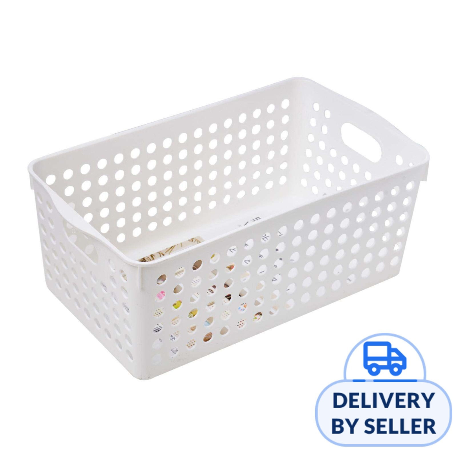 PP Storage Basket Wide - White | NTUC FairPrice