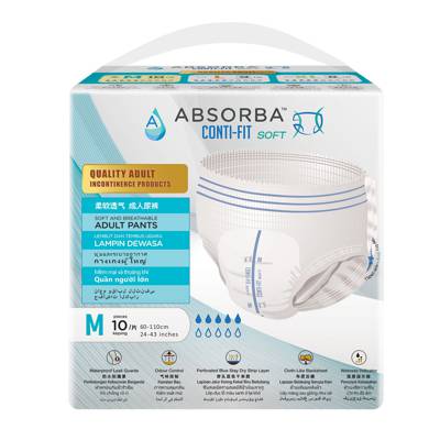 Absorba Conti Fit Soft Adult Diapers Pull Pants - M | NTUC FairPrice