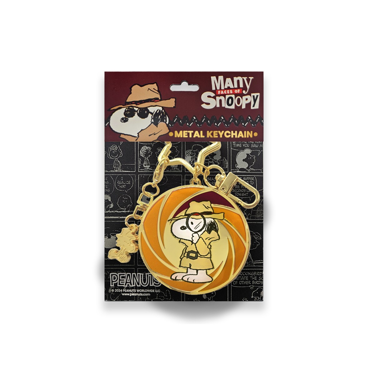 Secret Agent Snoopy Peanuts 24K Gold-Plated Keychain | NTUC FairPrice