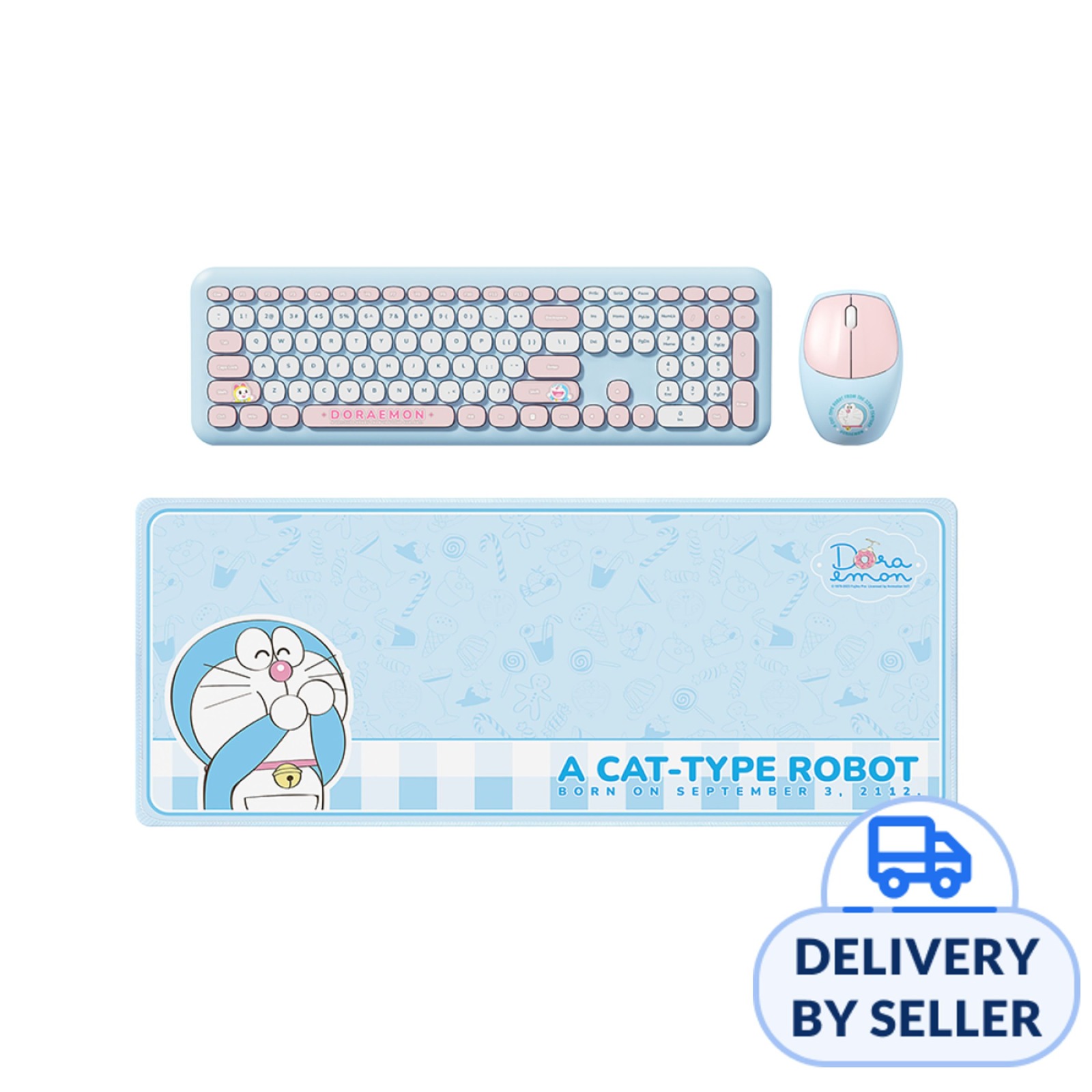 Doraemon Mouse and keyboard Set | NTUC FairPrice