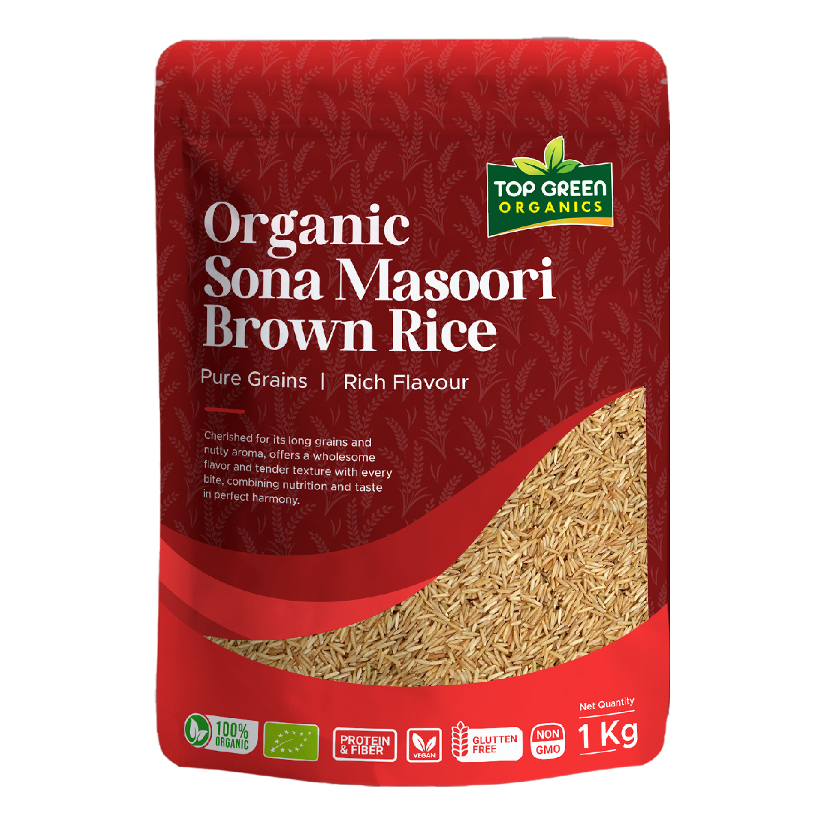 Top Green Organic Sona Masoori Brown Rice | NTUC FairPrice
