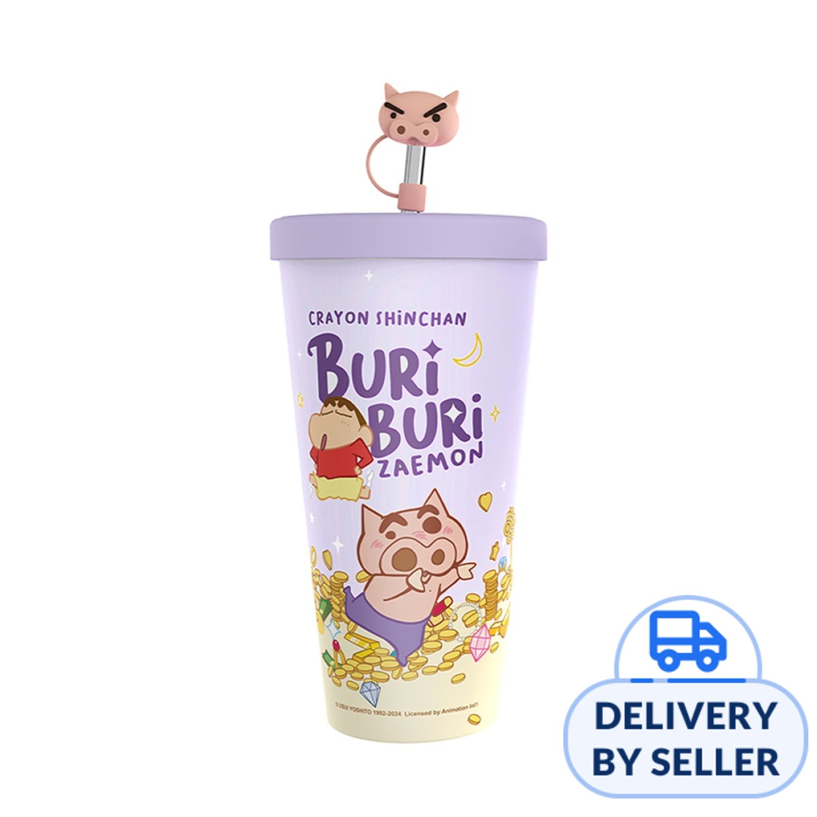 Crayon Shinchan Color Changing Ice Cup - Gold Mine | NTUC FairPrice
