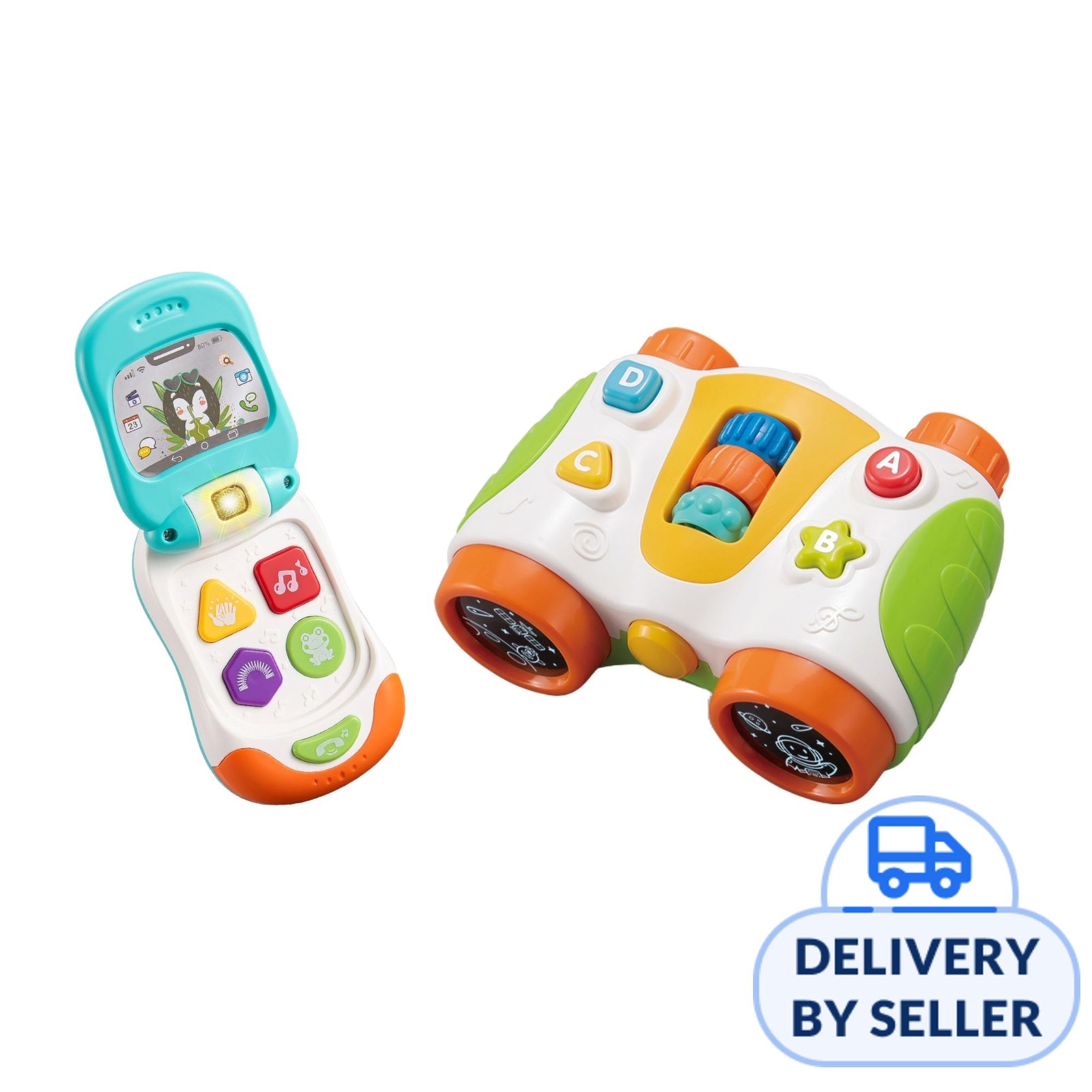 Maya & Friends Flip Phone And Binoculars Musical Toy Set | NTUC FairPrice