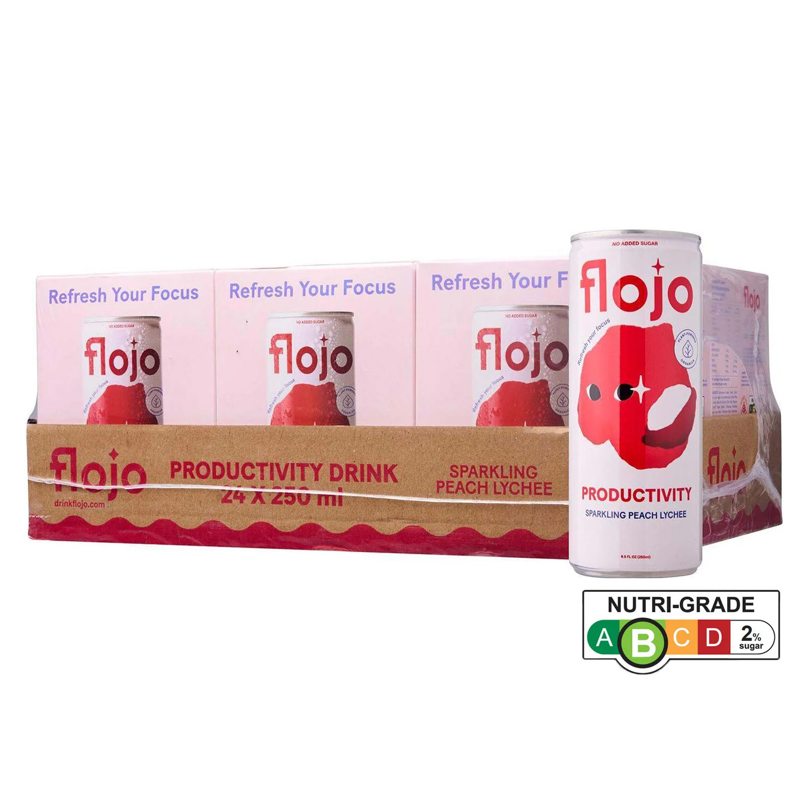 Flojo Sparkling Peach Lychee | NTUC FairPrice