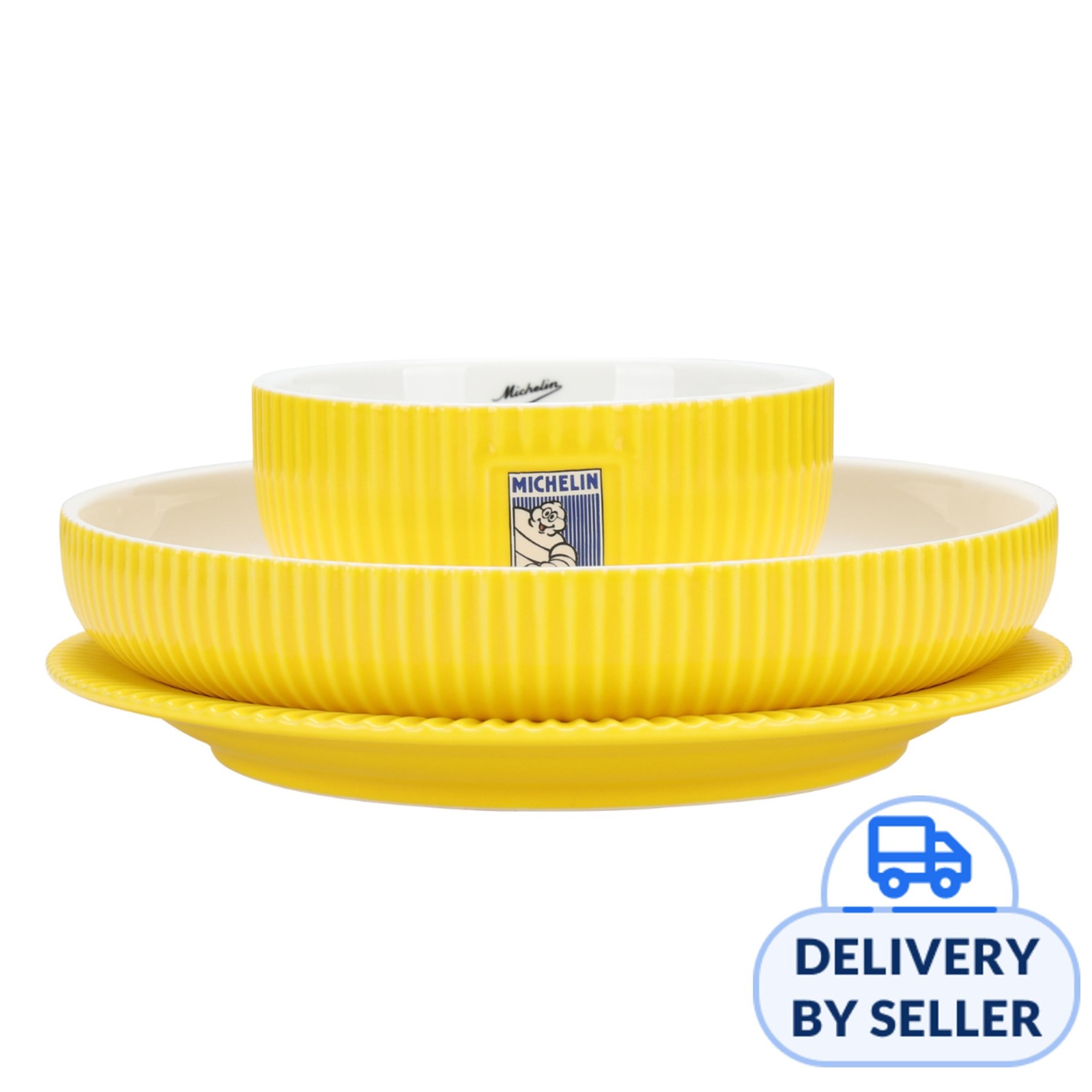 Michelin Classic Columnar Set - Bowl, Plate, Deep Plate | NTUC FairPrice