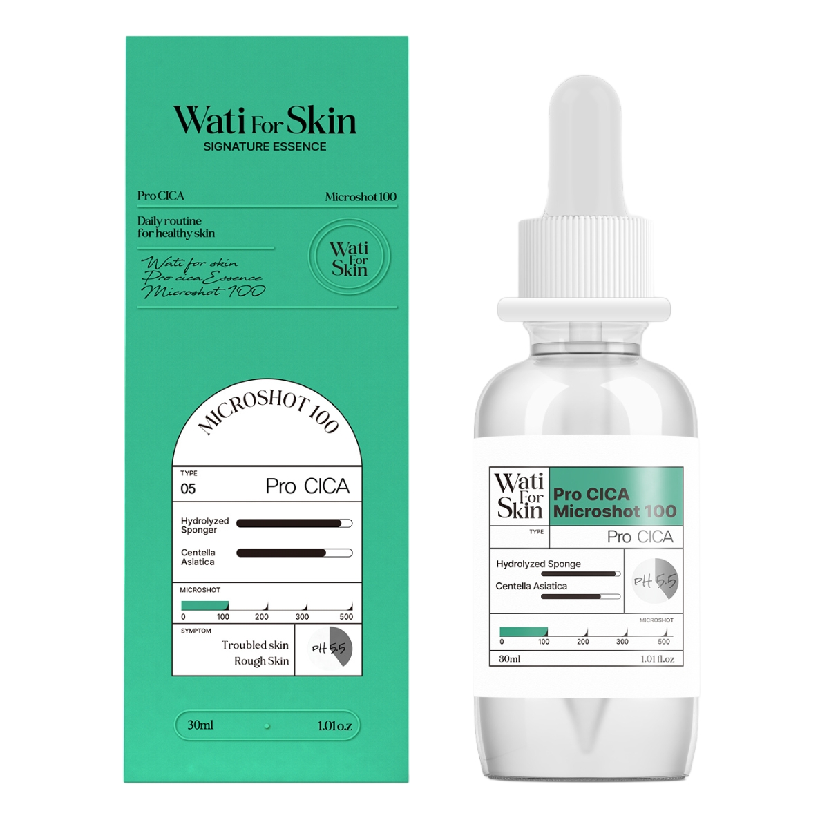 Wati For Skin Pro Cica Essence Microshot 100 | NTUC FairPrice