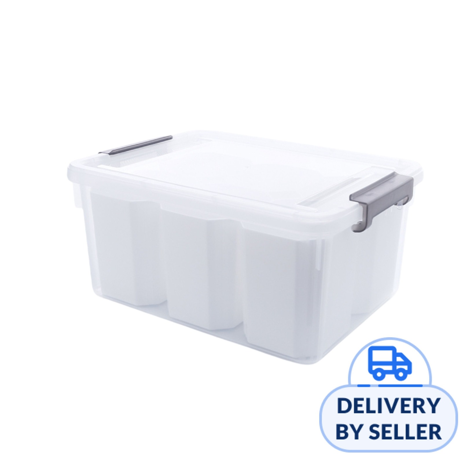 Citylife 30L Storage Box With Compartment Tray - Clear | NTUC FairPrice