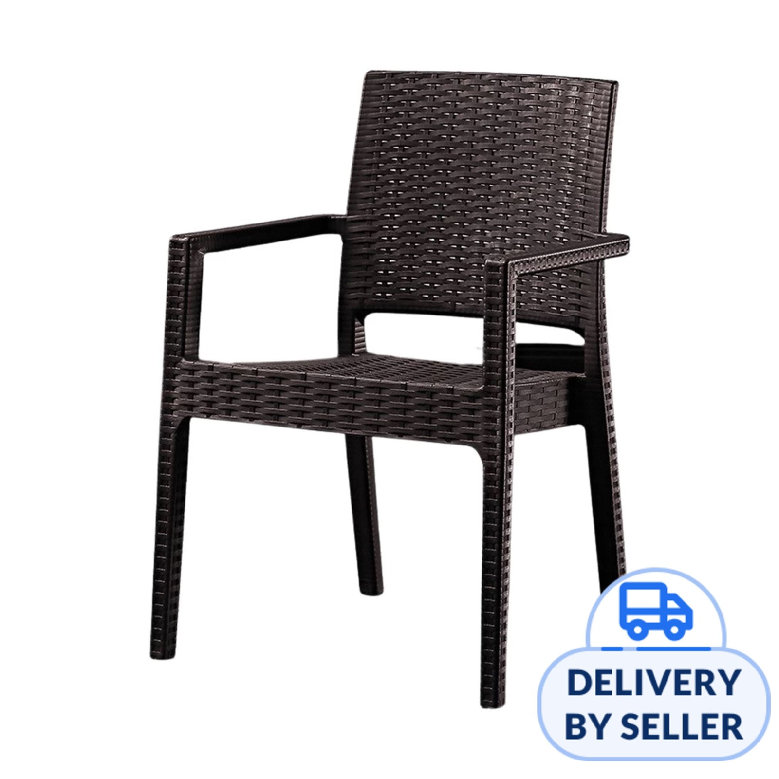 JIJI.SG HAMLIM Stackable Dining chair (With Armrest) - Brown | NTUC ...