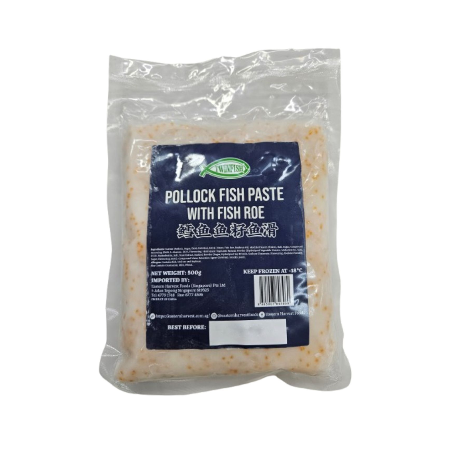 Twinfish Pollock Fish Paste with Fish Roe | NTUC FairPrice