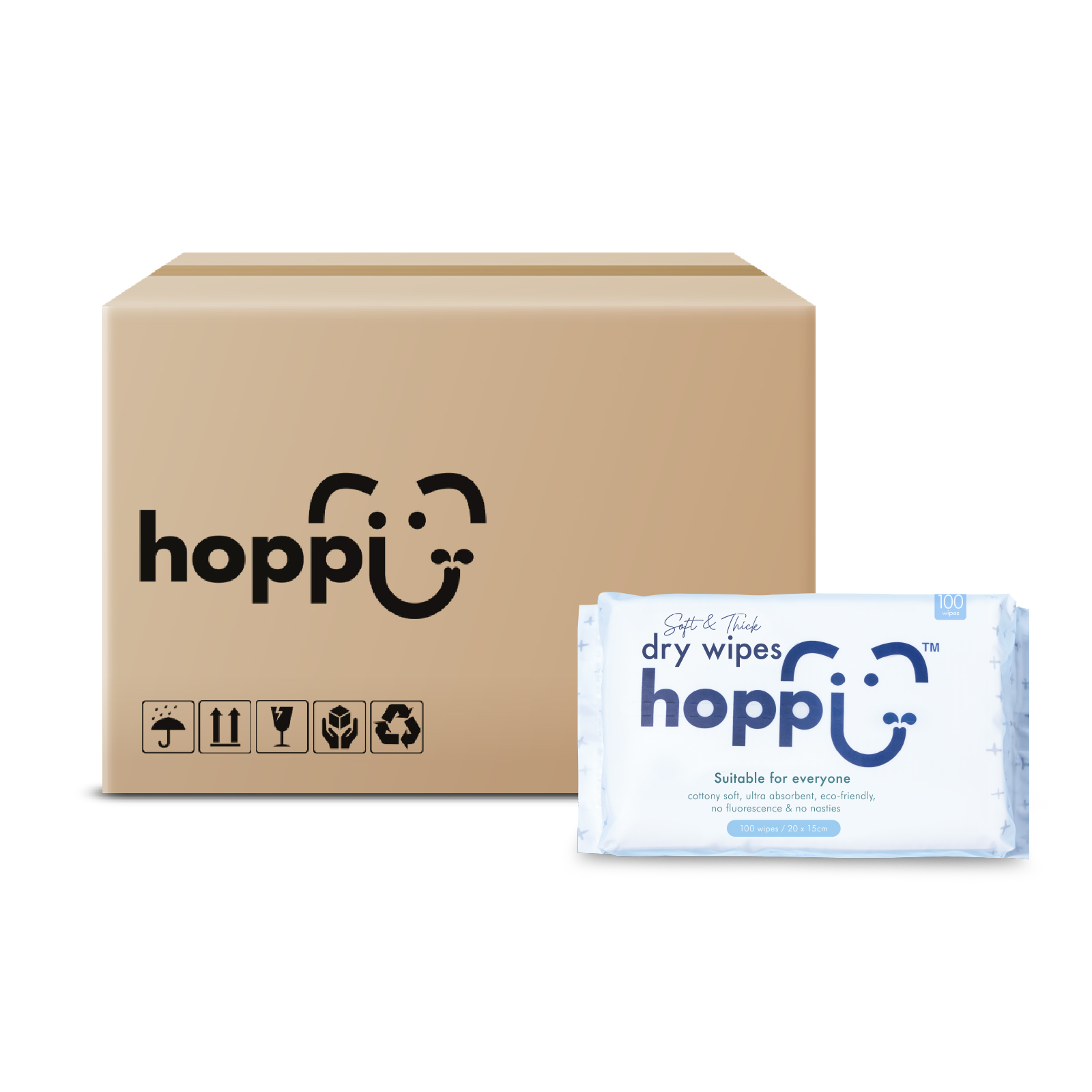 Hoppi Dry / Wet Wipes | NTUC FairPrice
