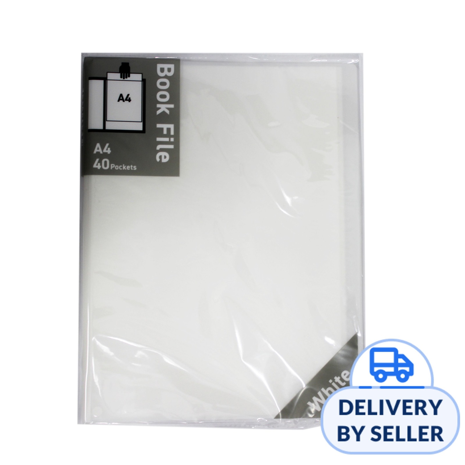 A4 Clear File Holder Book 40 Pockets - White | NTUC FairPrice