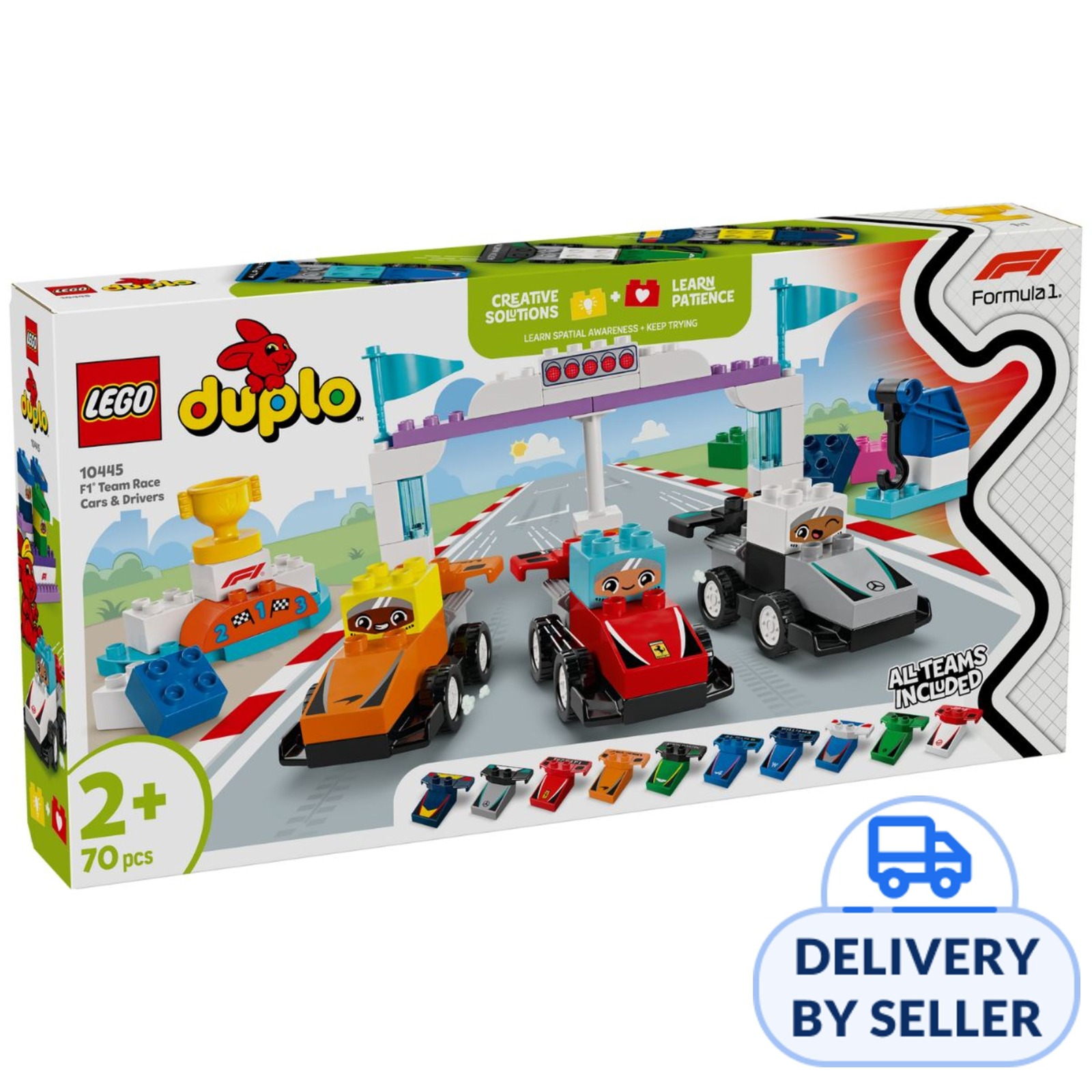 LEGO 10445 DUPLO F1 Team Race Cars N Drivers | NTUC FairPrice