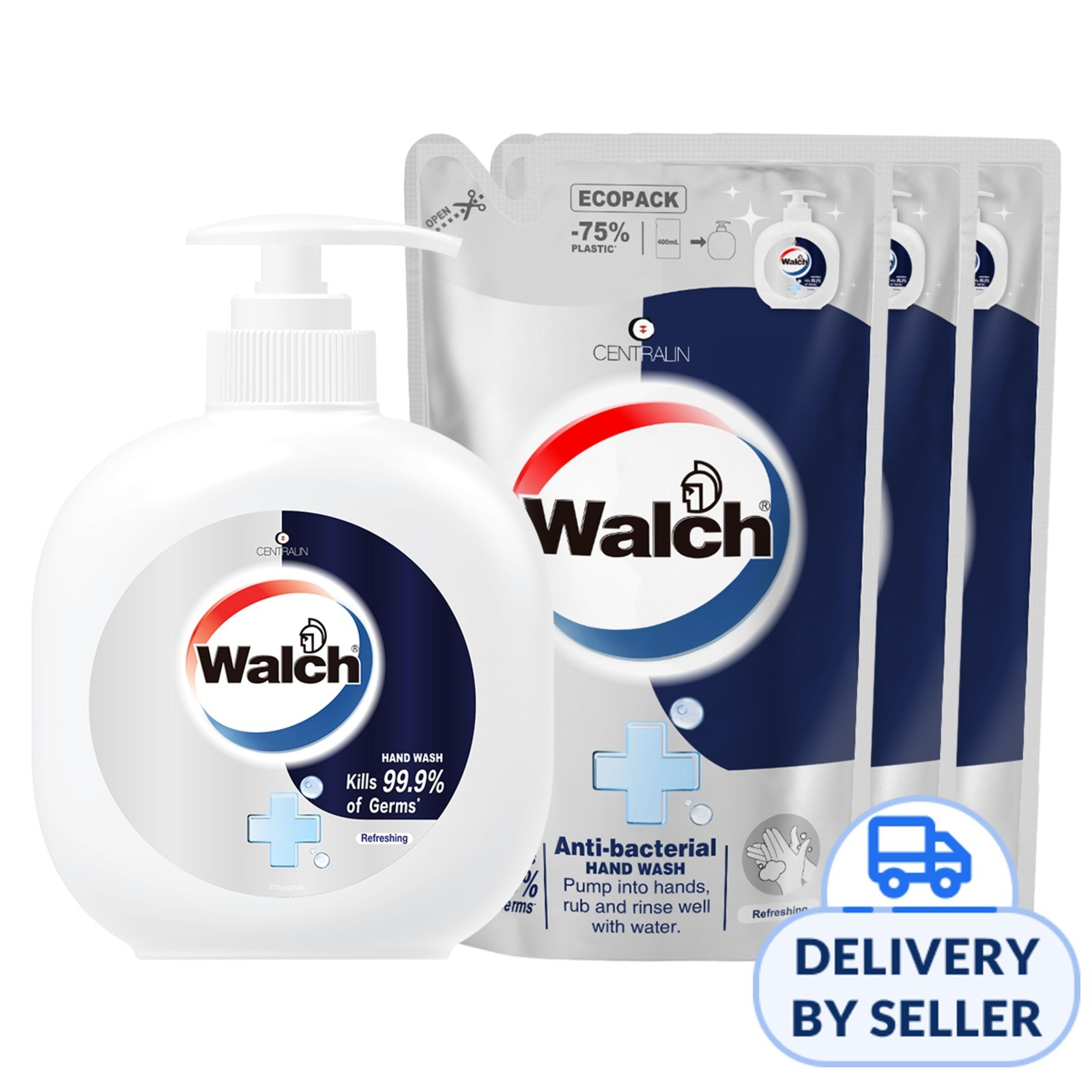Walch Anti-bacterial Hand Wash Bundle - Refreshing | NTUC FairPrice