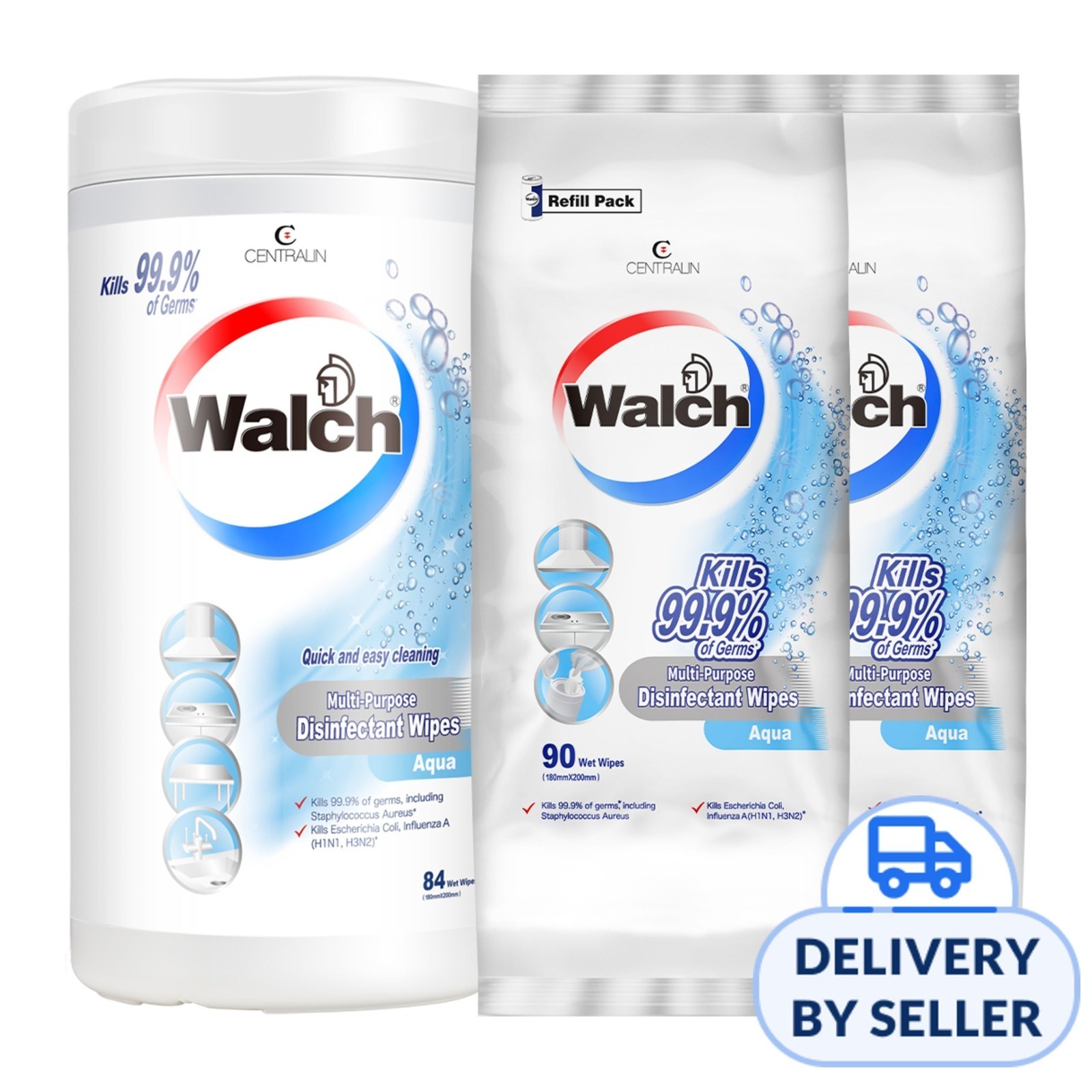Walch Multi-purpose Wipes Bundle - Aqua | NTUC FairPrice
