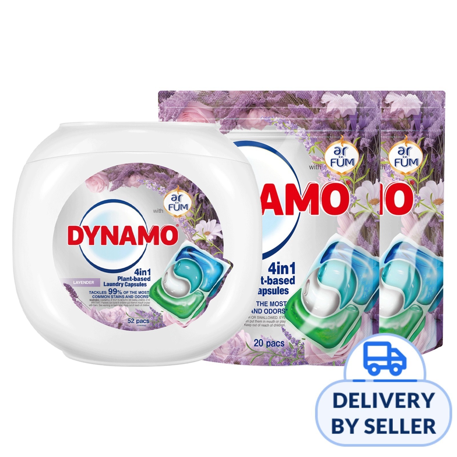 Dynamo 4in1 Laundry Capsules Bundle - Lavender | NTUC FairPrice