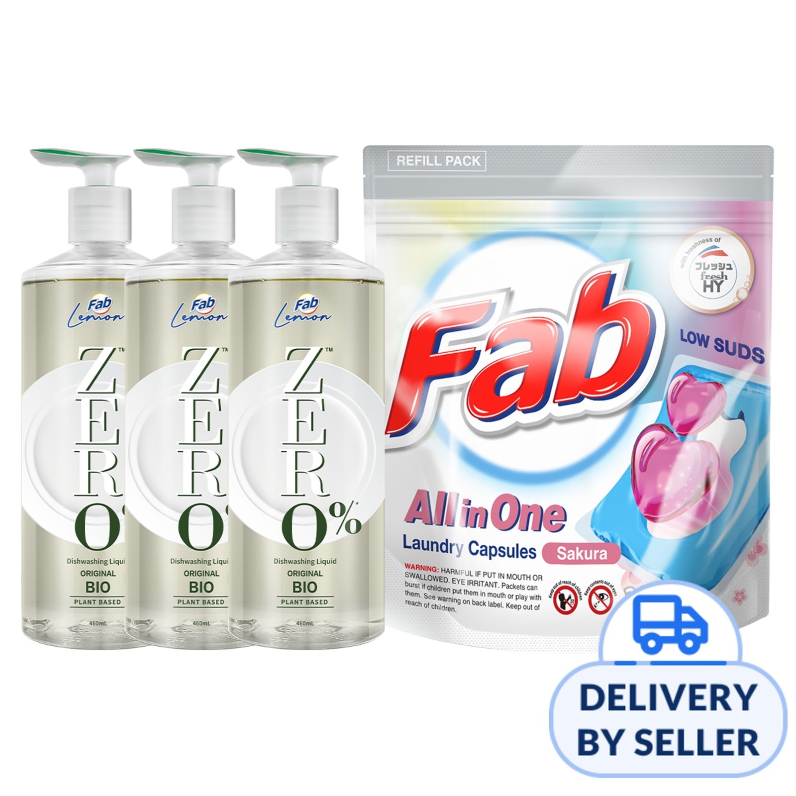 Fab Dishwashing Liquid Bundle - Original | NTUC FairPrice