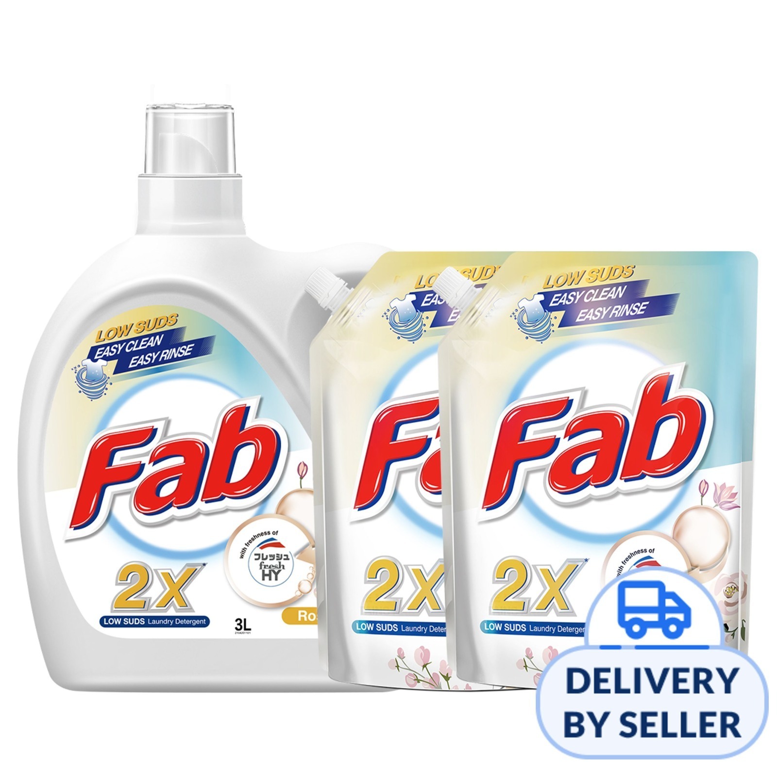 Fab Enzymatic Laundry Detergent Bundle - Rose | NTUC FairPrice