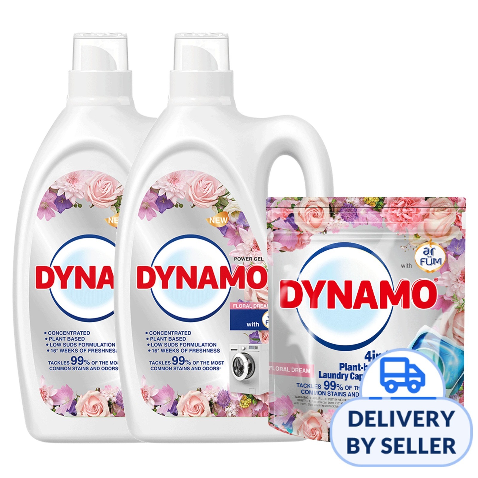 Dynamo Liquid Detergent Bundle - Floral Dream | NTUC FairPrice