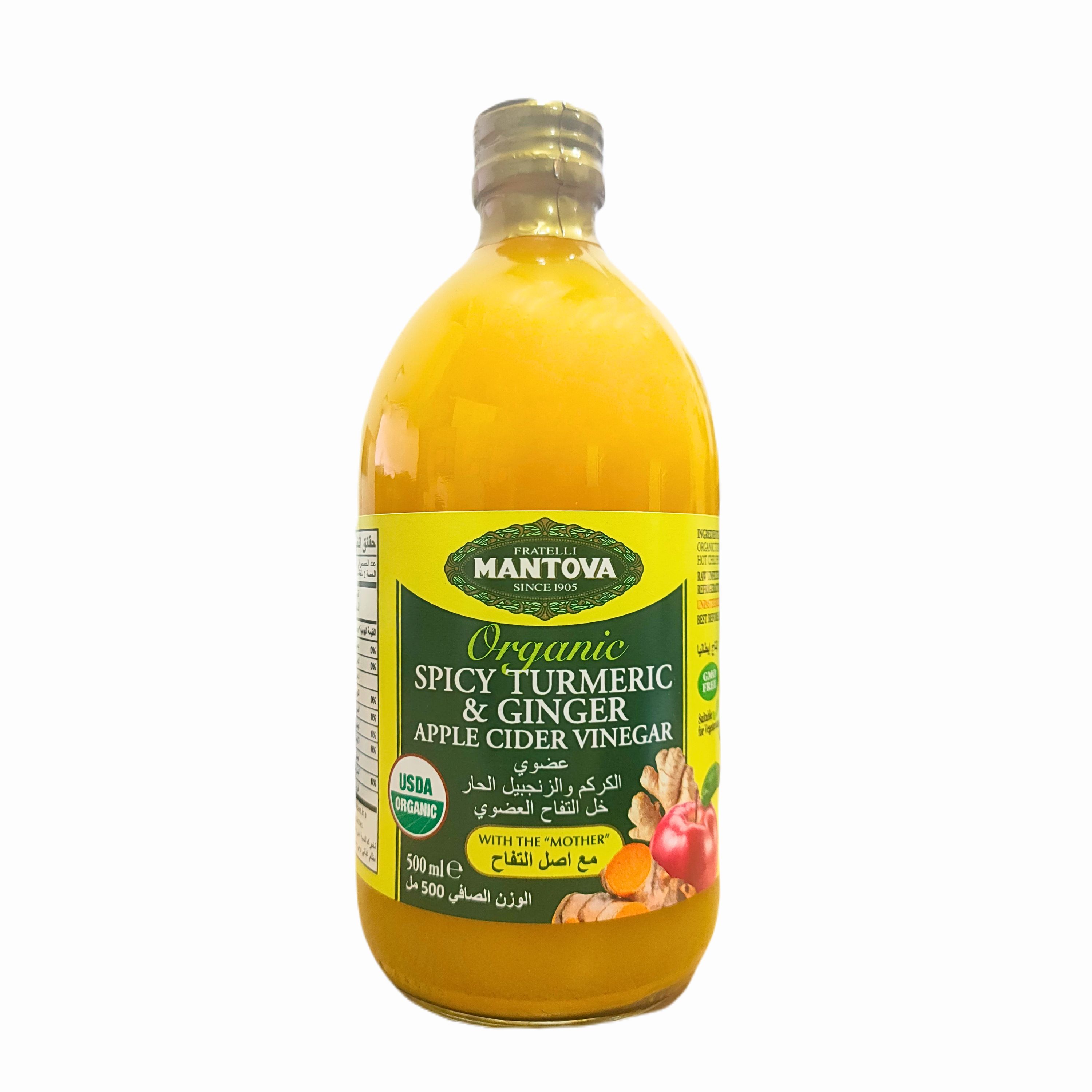 Mantova Organic Apple Cider Vinegar - Spicy Turmeric & Ginger | NTUC ...