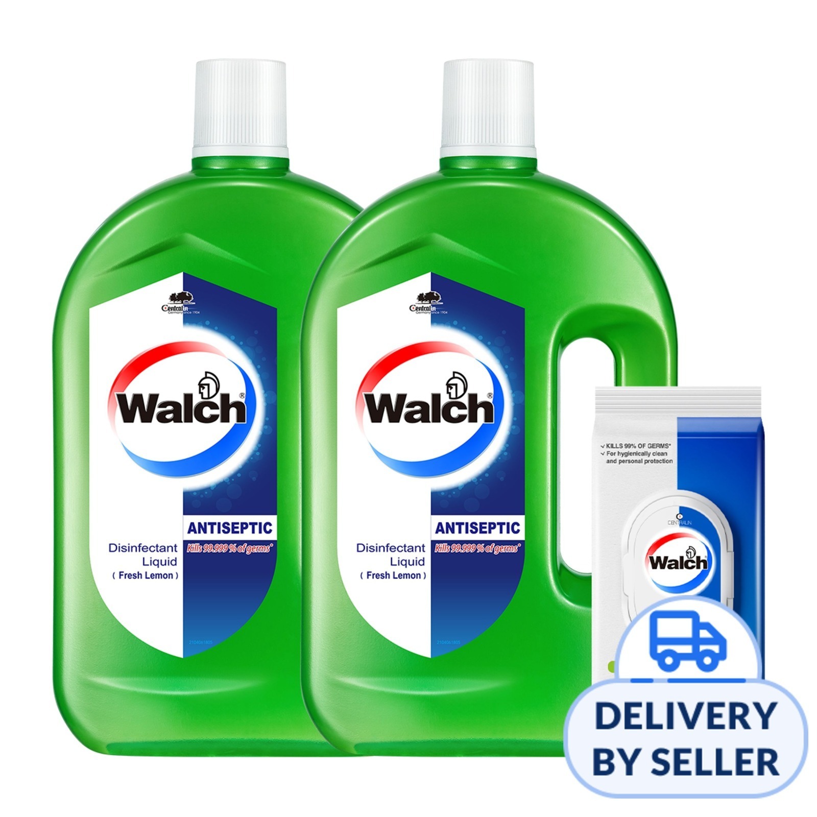Walch Disinfectant Bundle - Lemon (Free 50pcs Wipes) | NTUC FairPrice
