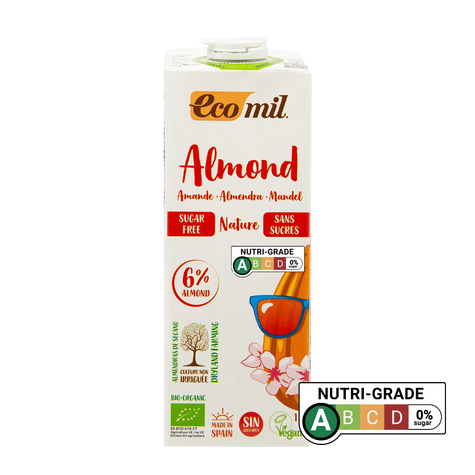 Ecomil Organic Almond Milk - Sugar Free | NTUC FairPrice