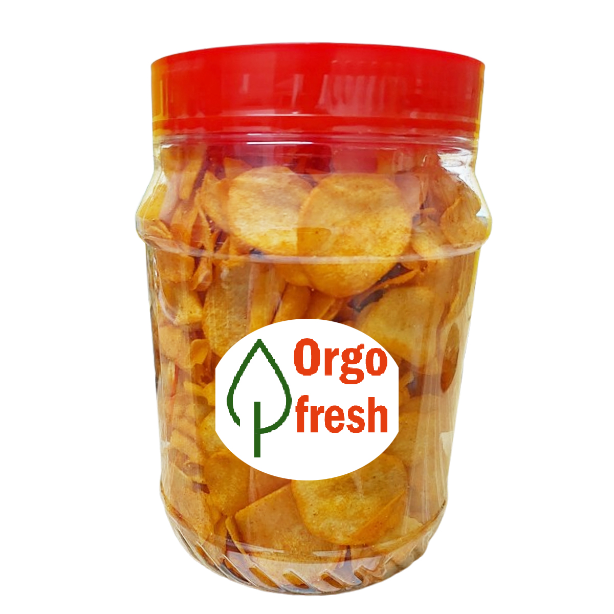 Orgo Fresh Spicy Flavoured Arrowhead chips | NTUC FairPrice