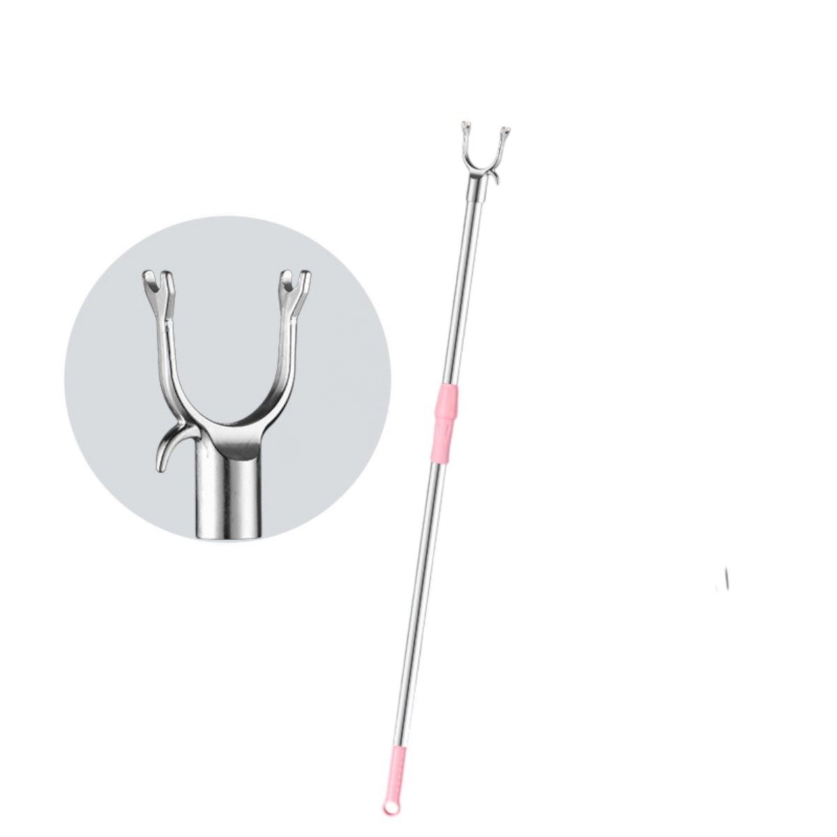 PurityWhite Extendable Aluminium Clothes Fork Rod Stick | NTUC FairPrice