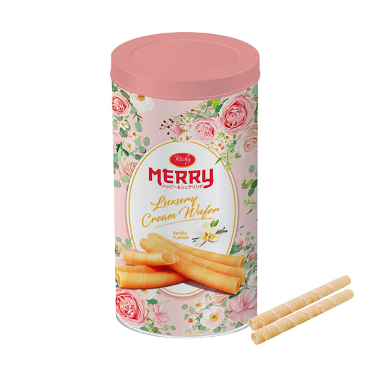 Richy Merry Cream Filled Wafer - Vanilla | NTUC FairPrice