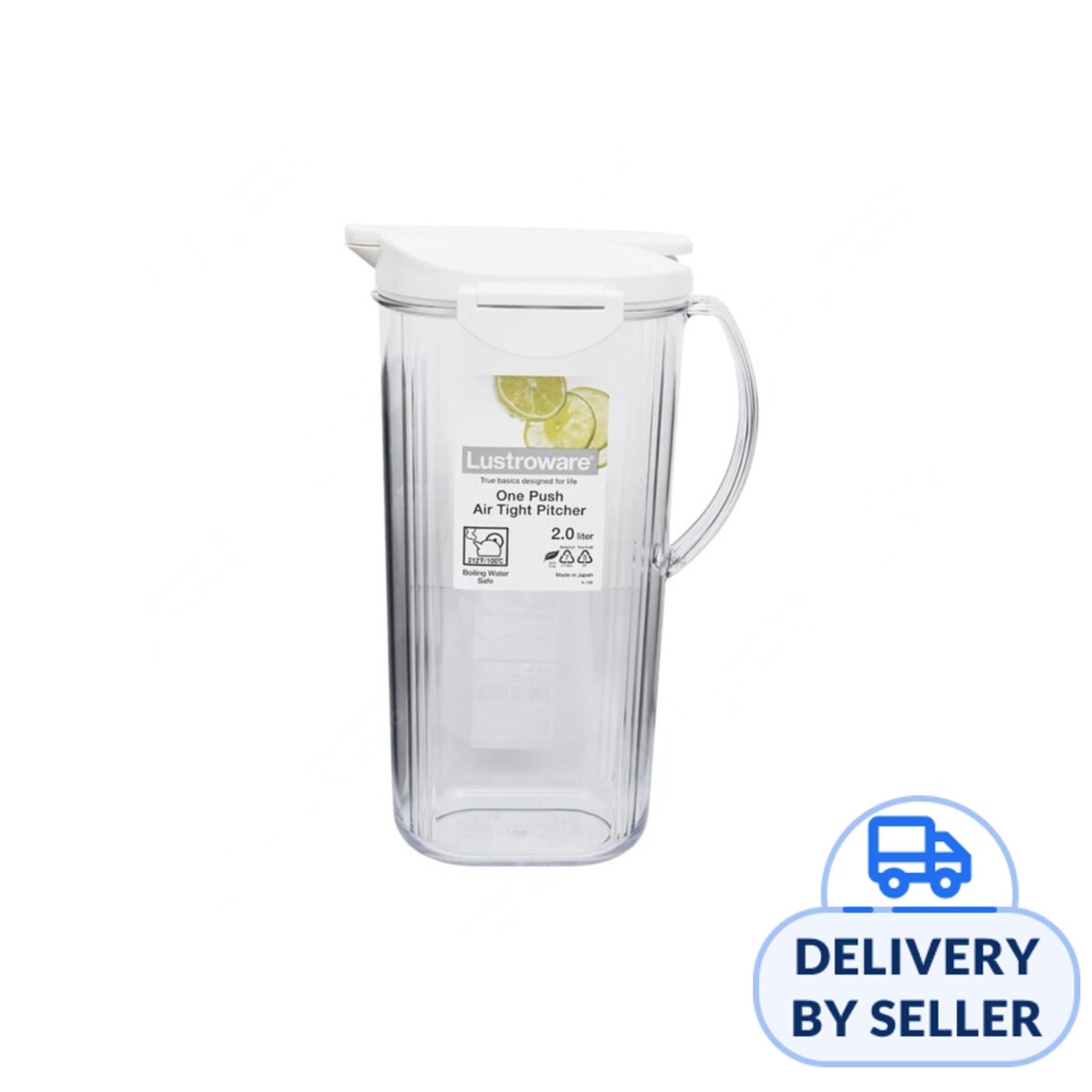 Lustroware 2L Water Pitcher - White Clear | NTUC FairPrice