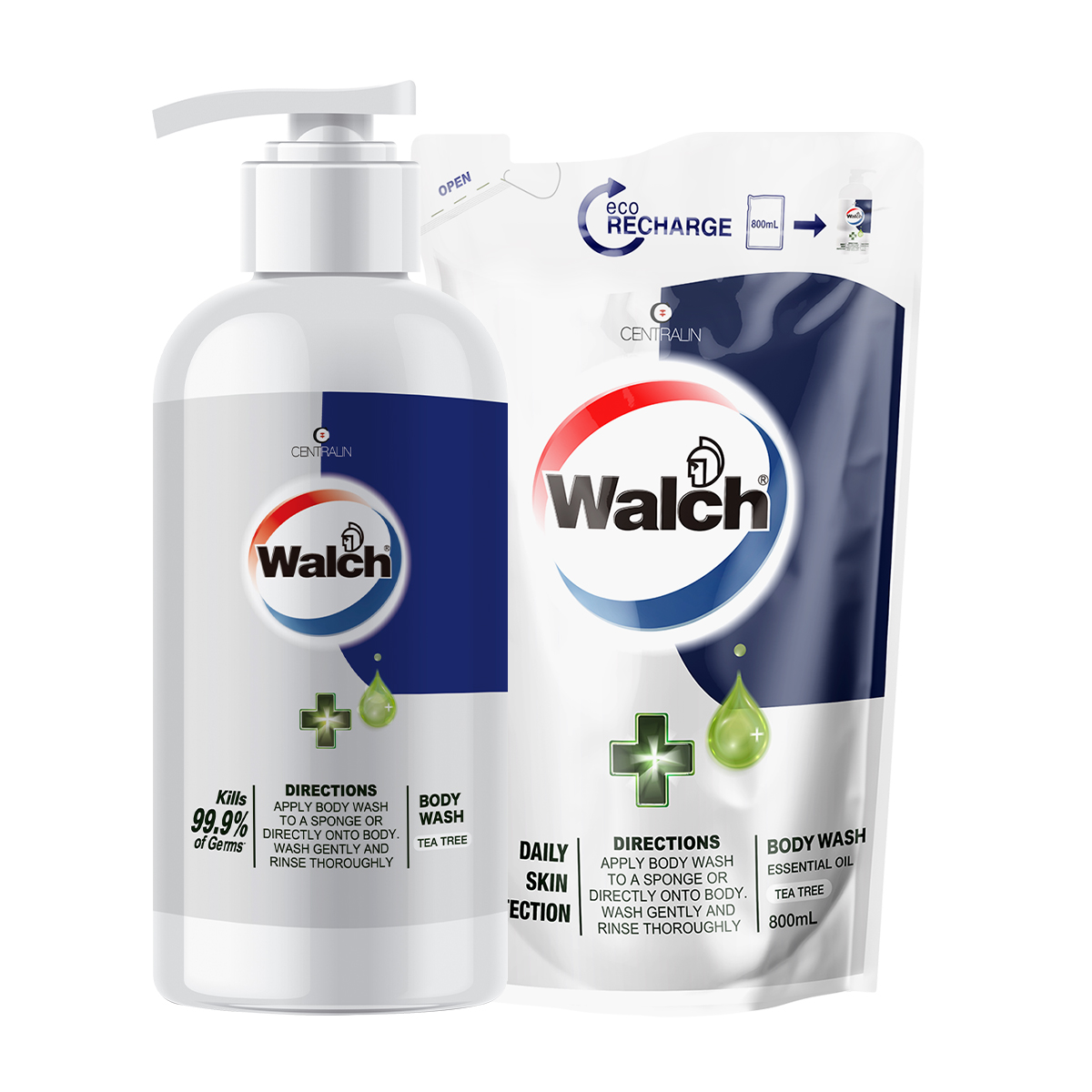 Walch Anti-bacterial Body Wash Bundle - Tea Tree | NTUC FairPrice