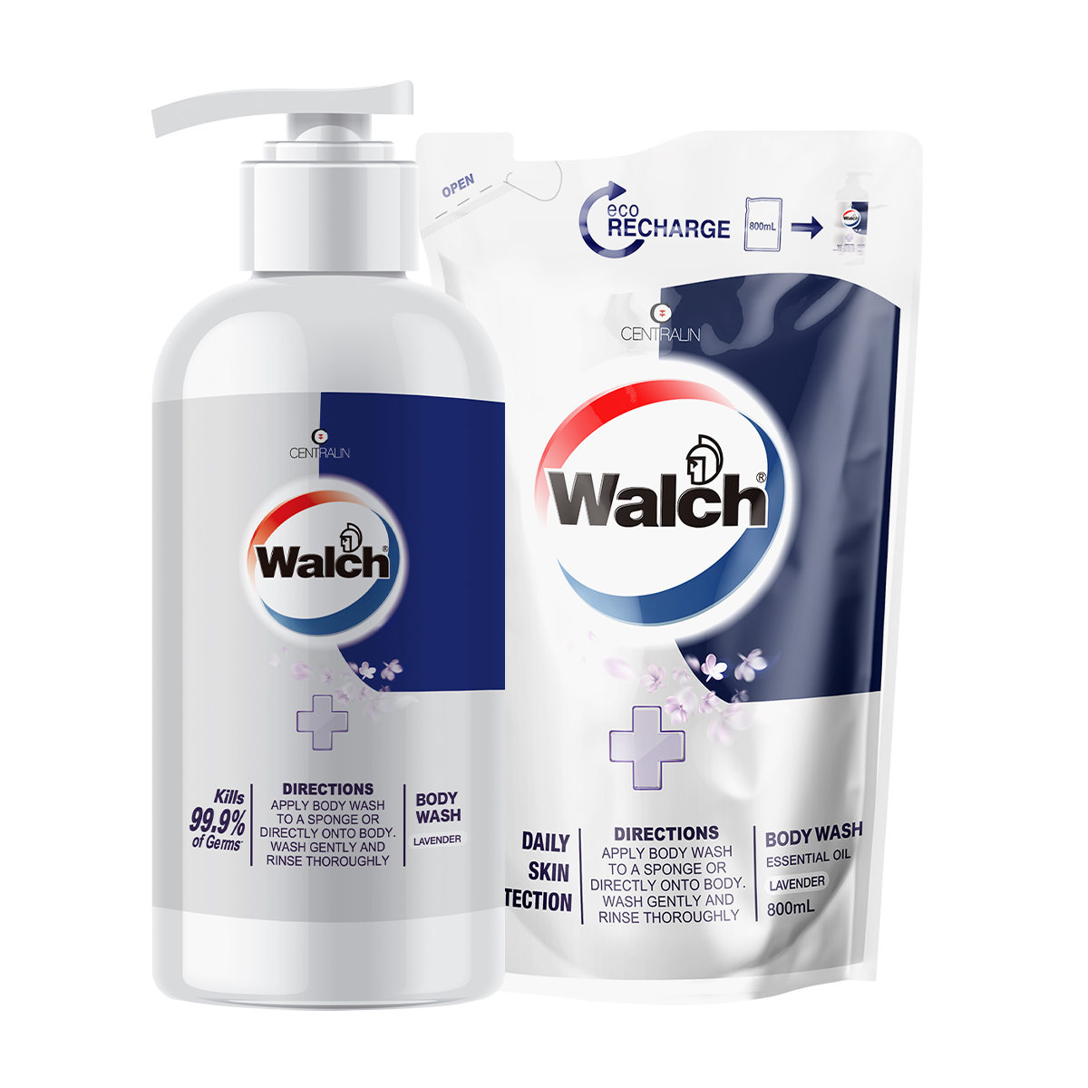 Walch Anti-bacterial Body Wash Bundle - Lavender | NTUC FairPrice