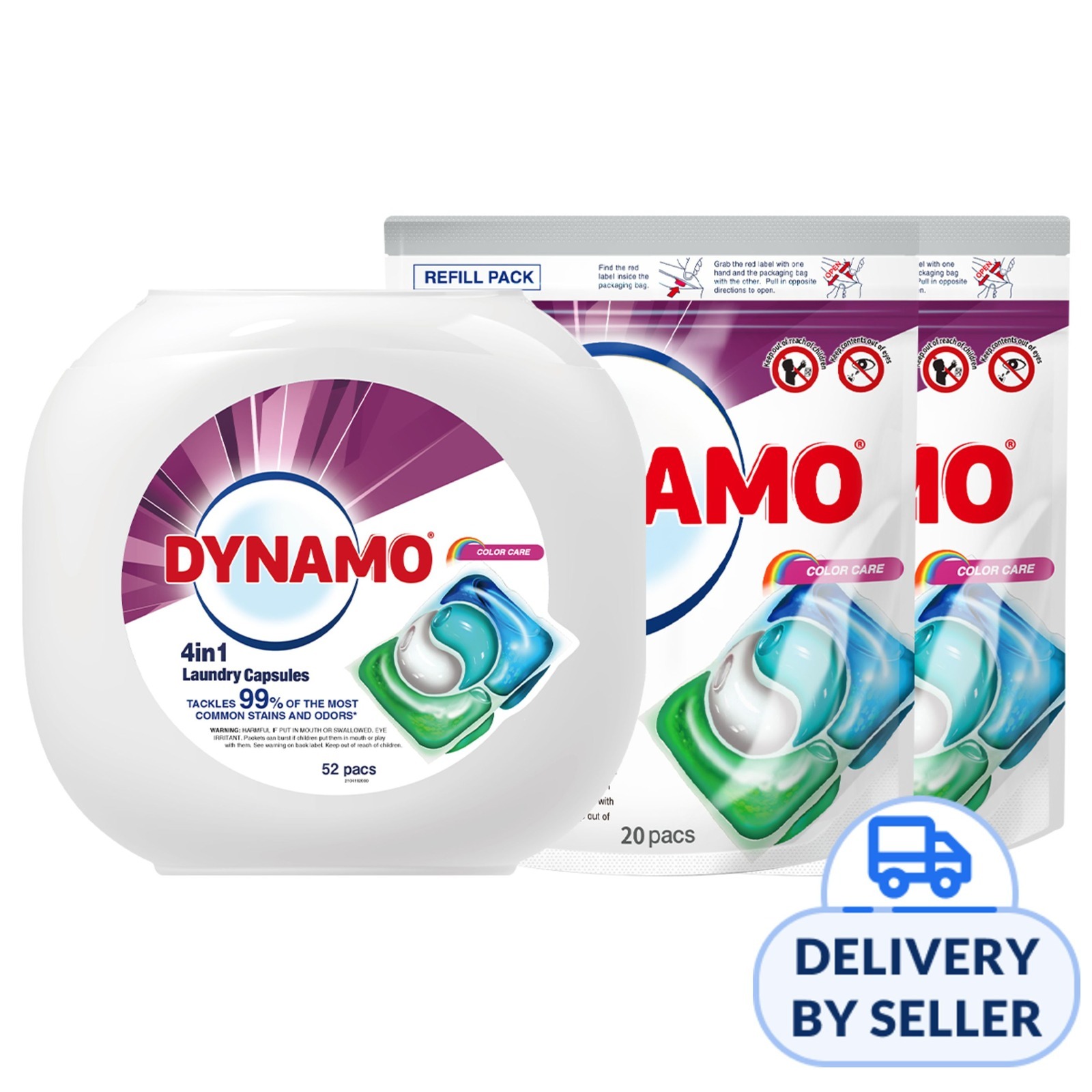 Dynamo 4in1 Laundry Capsules Bundle - Color Care | NTUC FairPrice