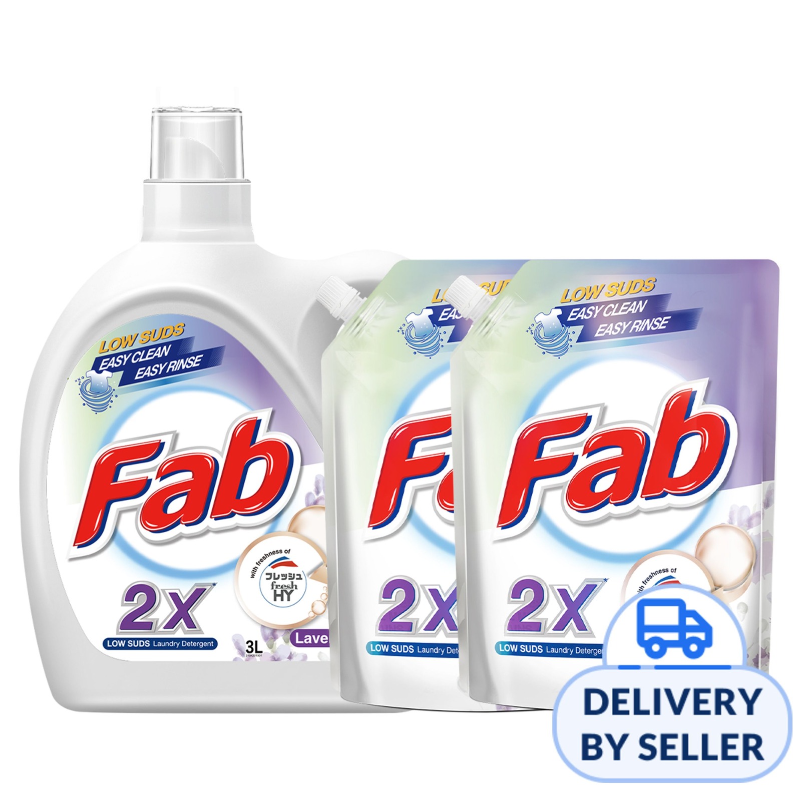 Fab Enzymatic Laundry Detergent Bundle - Lavender | NTUC FairPrice