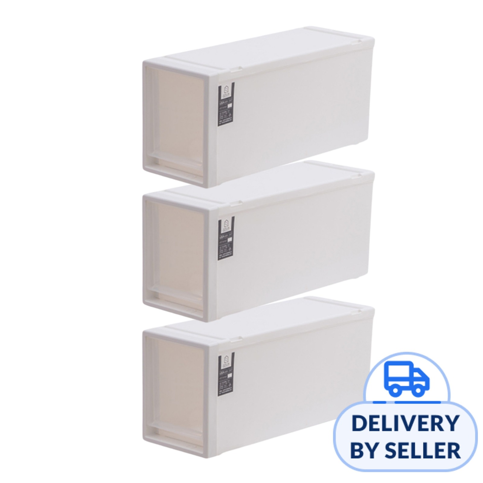 HOUZE Small Drawer With Locking Button - Set of 3 | NTUC FairPrice