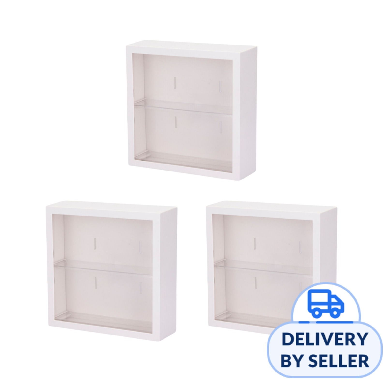 HOUZE - Wall Clear White Square Display Box | NTUC FairPrice