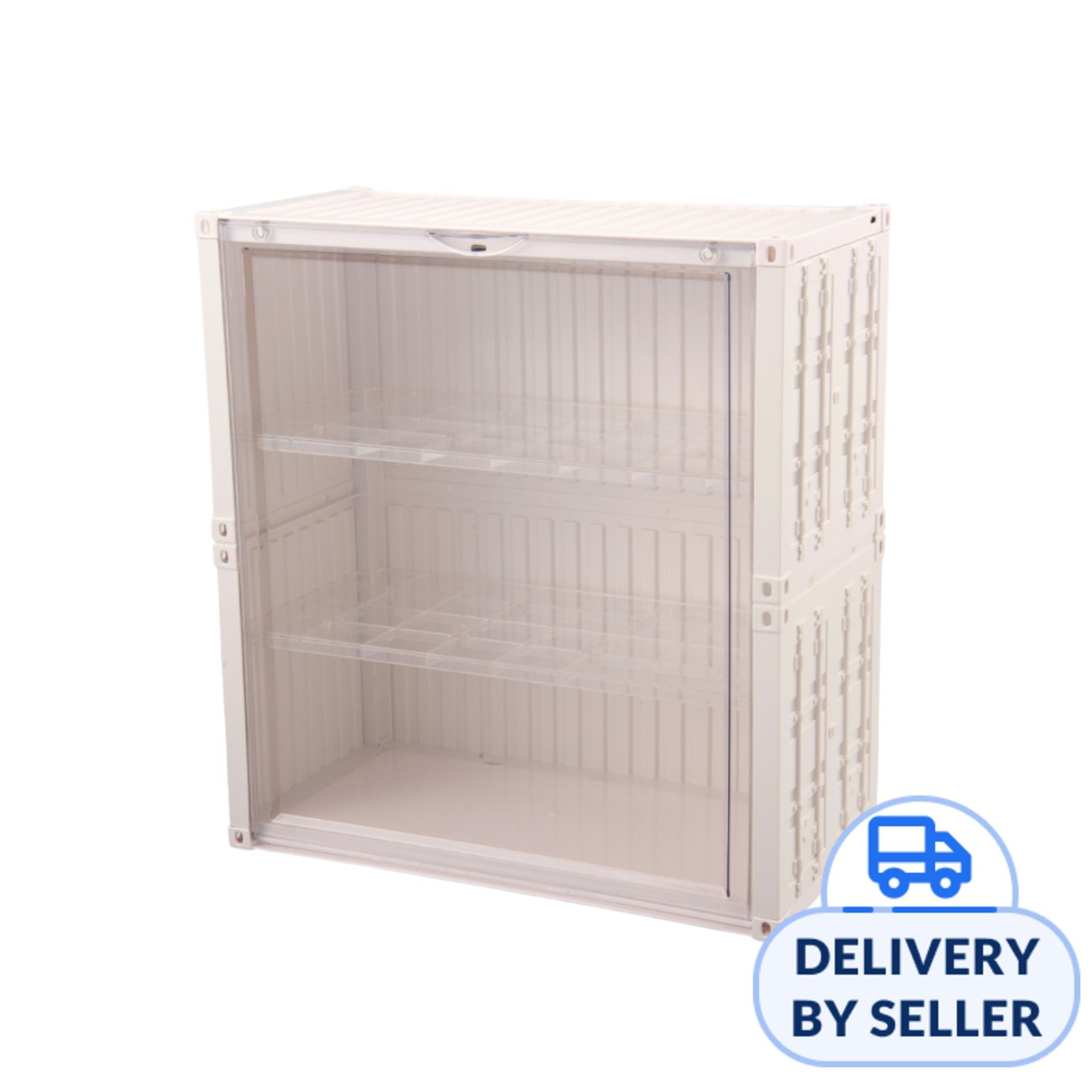 HOUZE Large Display Box With 2 Shelves - White | NTUC FairPrice