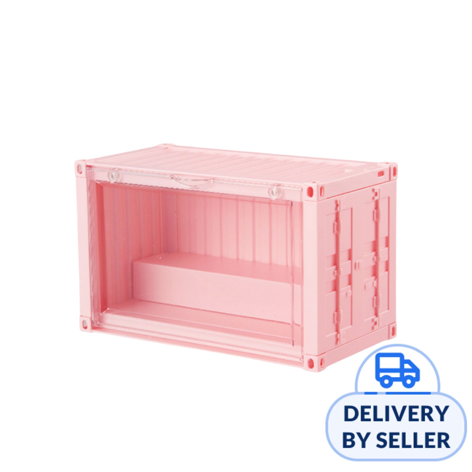 HOUZE Popmart Small Display Box With Shelf - Pink | NTUC FairPrice