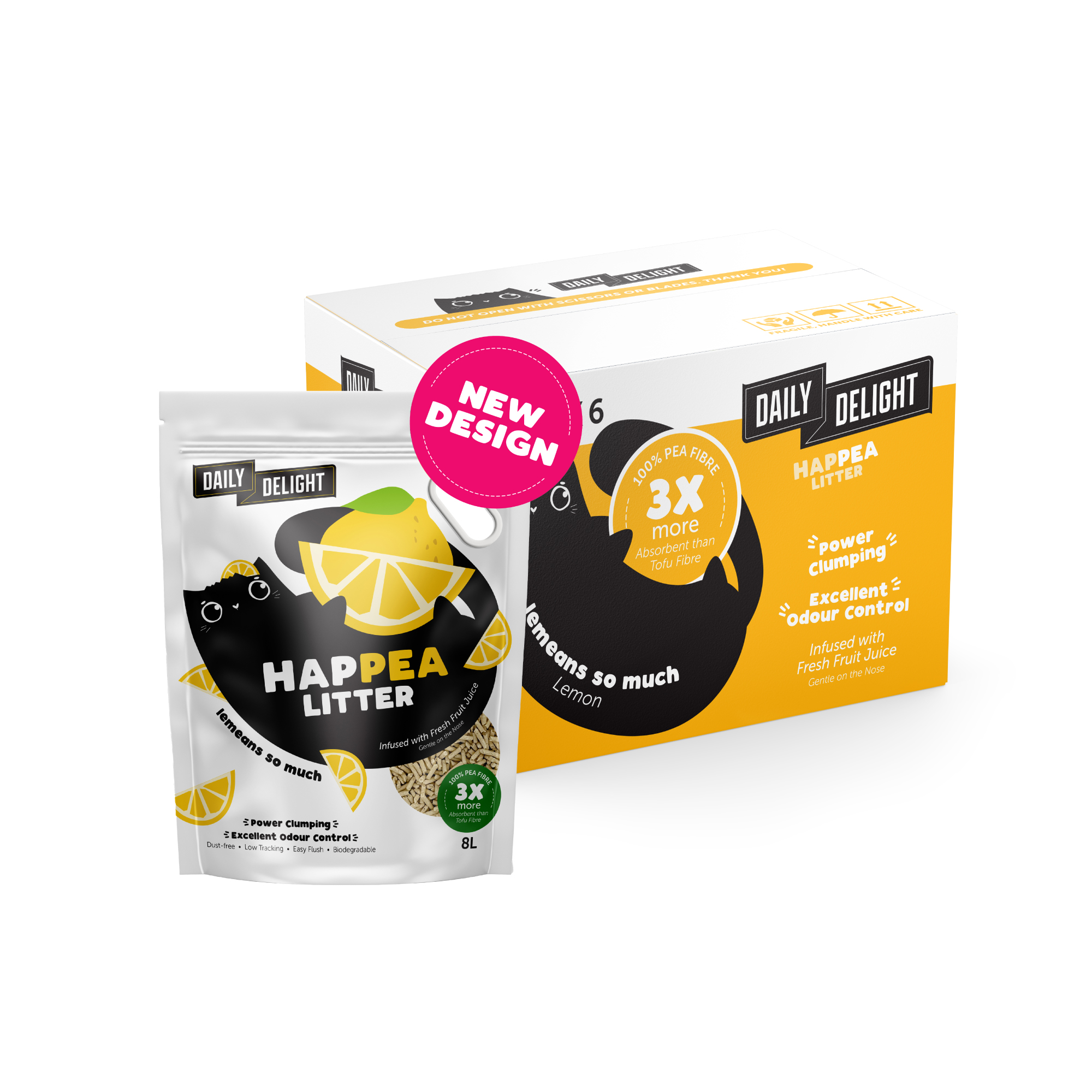 Daily Delight HAPPEA Cat Litter - Lemeans So Much | NTUC FairPrice