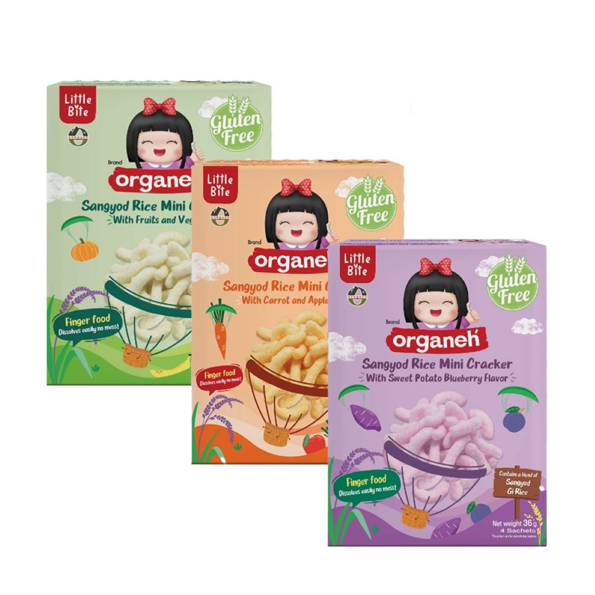 Sangyod Rice Mini Cracker Baby & Kids Snacks - All Flavours | NTUC ...