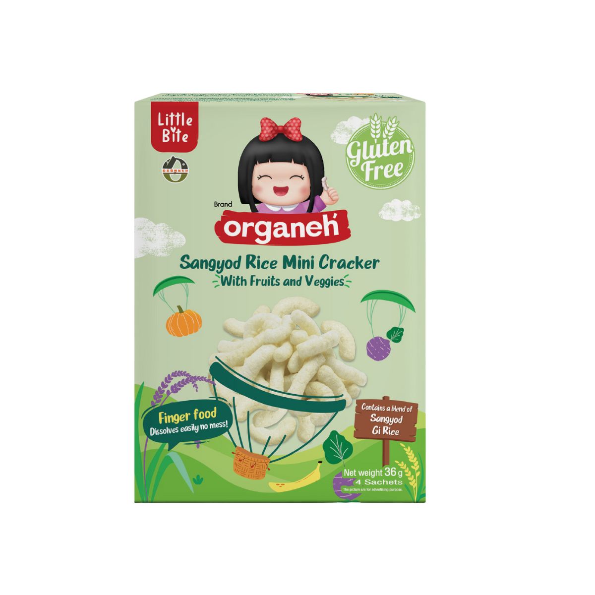 Sangyod Rice Cracker Baby Snacks - Fruits & Veggies | NTUC FairPrice