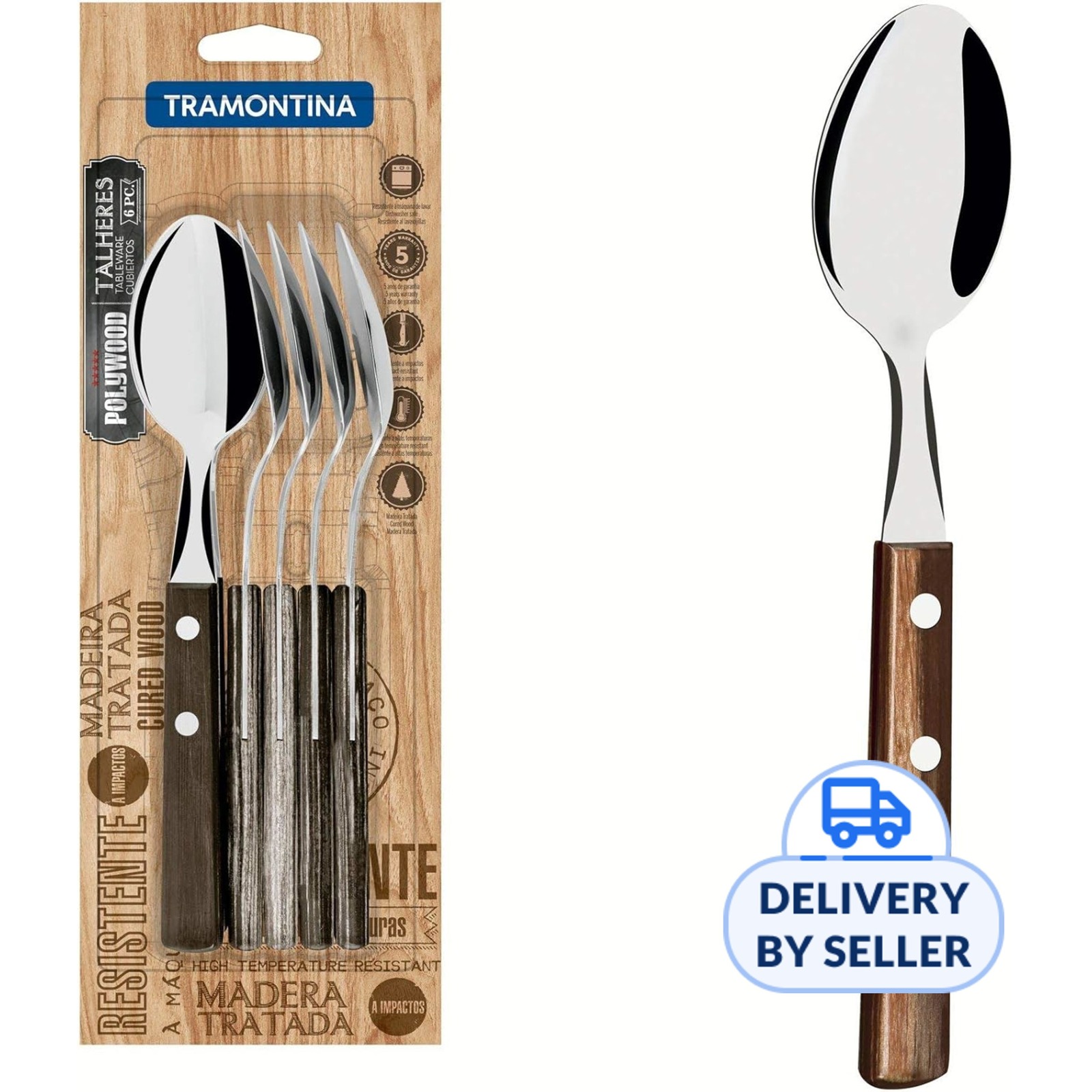 Tramontina Table Spoons Set Polywood | NTUC FairPrice