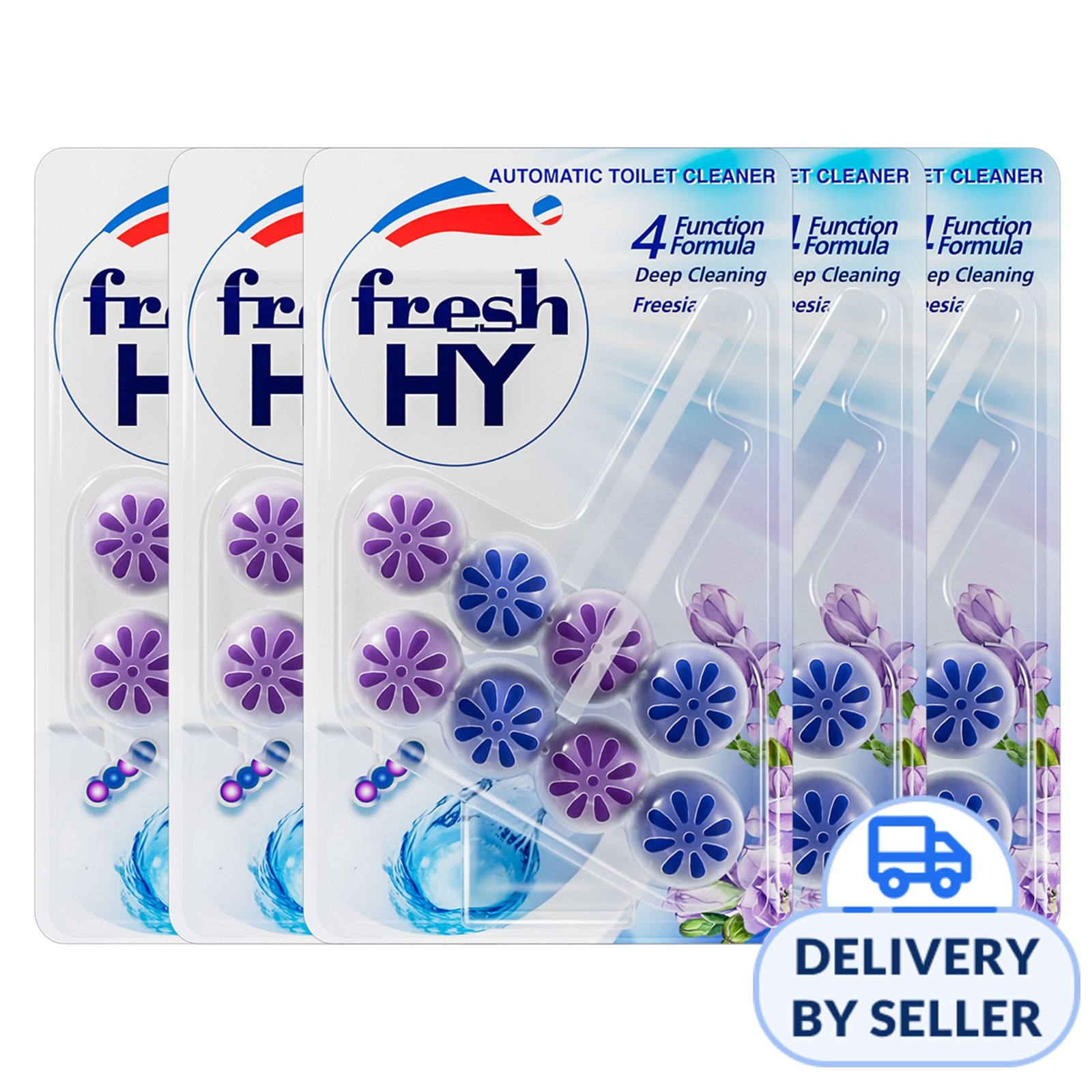 Fresh Hy Automatic Toilet Cleaner Bundle of 5 - Freesia | NTUC FairPrice